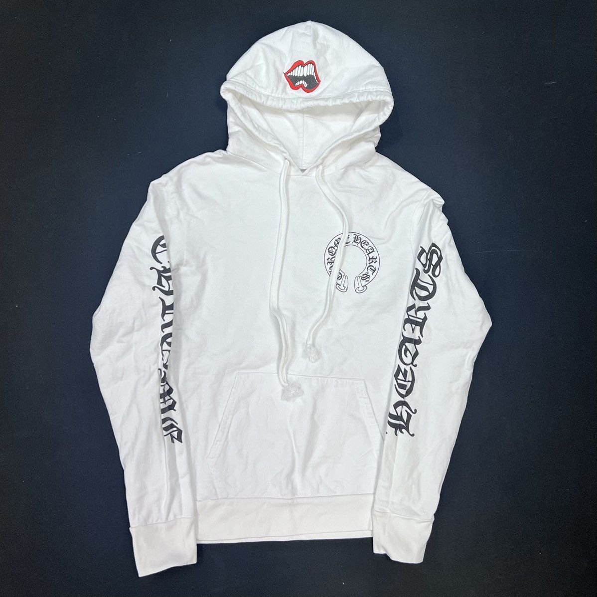 Chrome Hearts Chrome Hearts Chomper White Hoodie (PreOwned) | Grailed