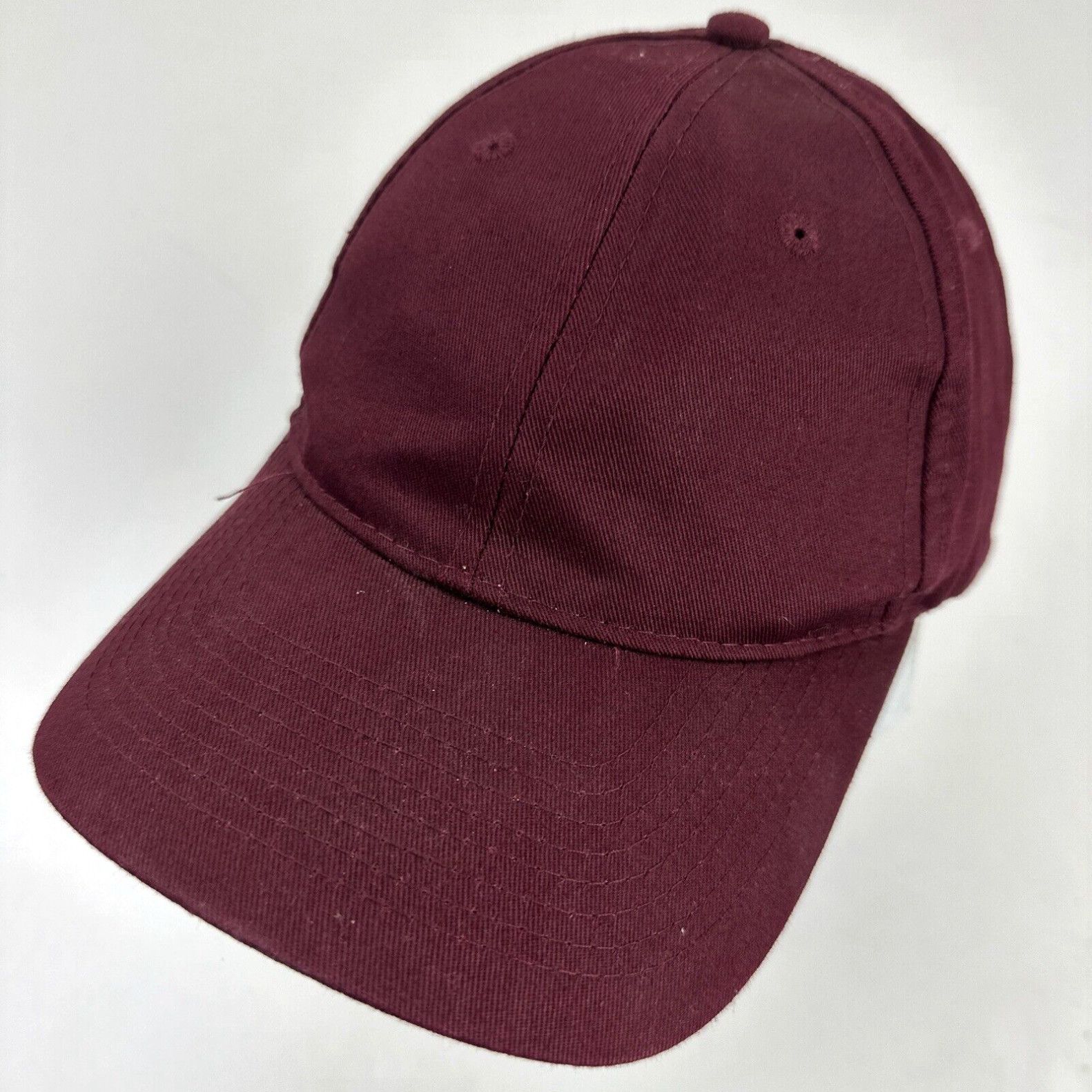 Vintage Port & Company Blank Burgundy Ball Cap Hat Adjustable Baseball ...
