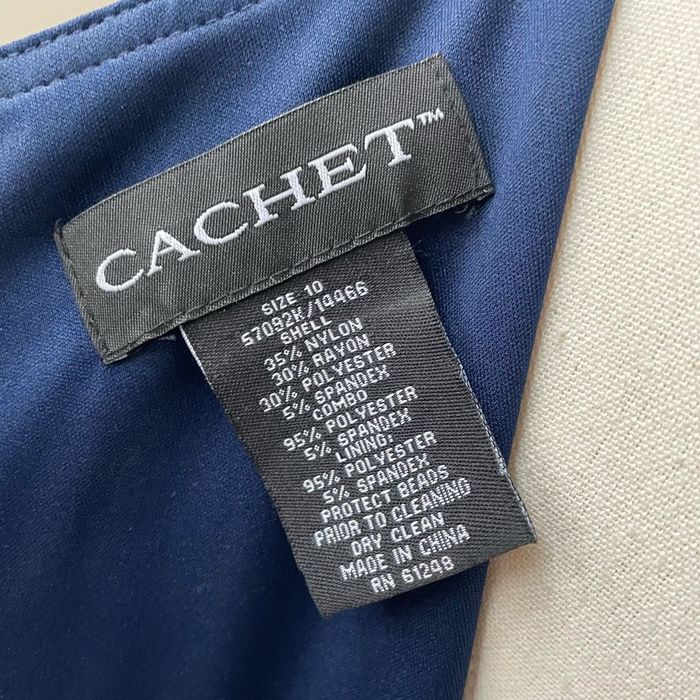 Other Cachet Dark Blue Formal Gown Mermaid Dress Rhinestone 10 | Grailed