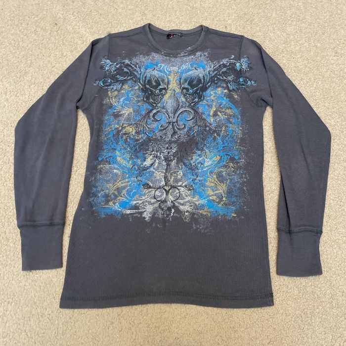 Vintage Miami Ink Y2k Thermal Shirt | Grailed