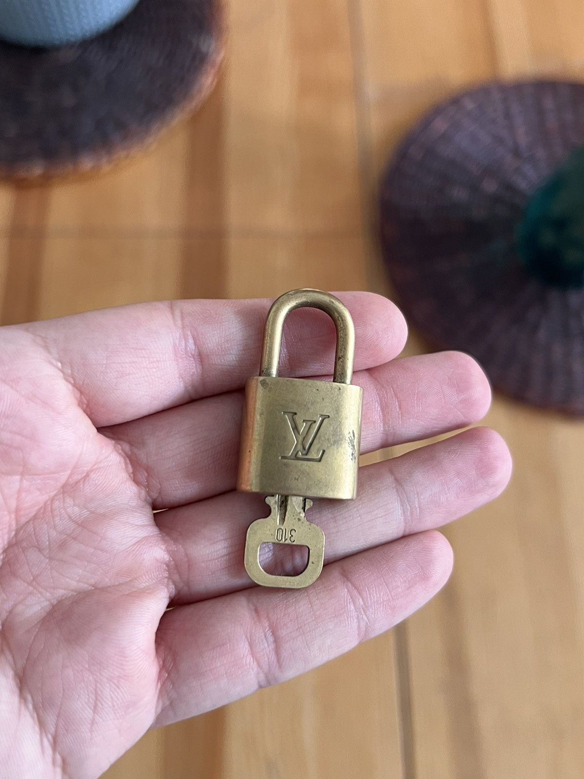 Louis Vuitton × Vintage Rare Vintage Louis Vuitton Lock Padlock Chain ...