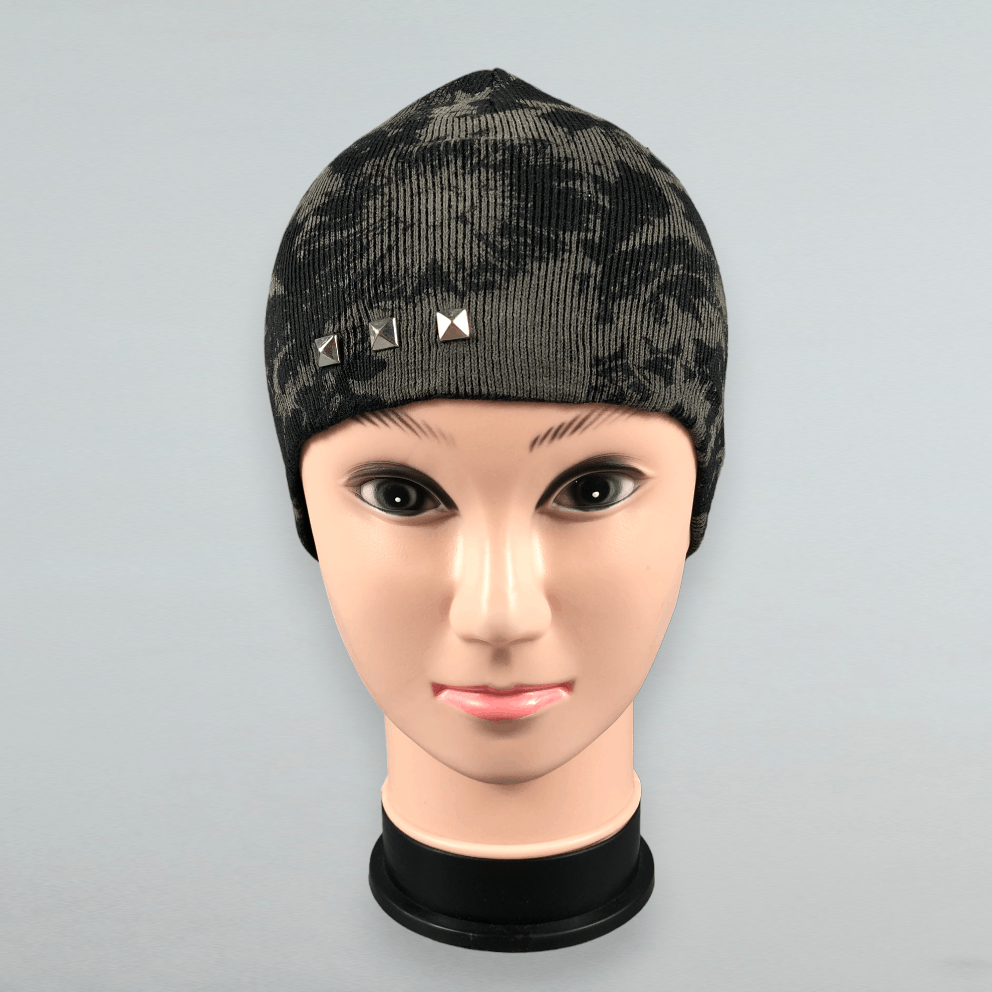 Japanese Brand Acid Wash Spike Punk Beanie | Grailed
