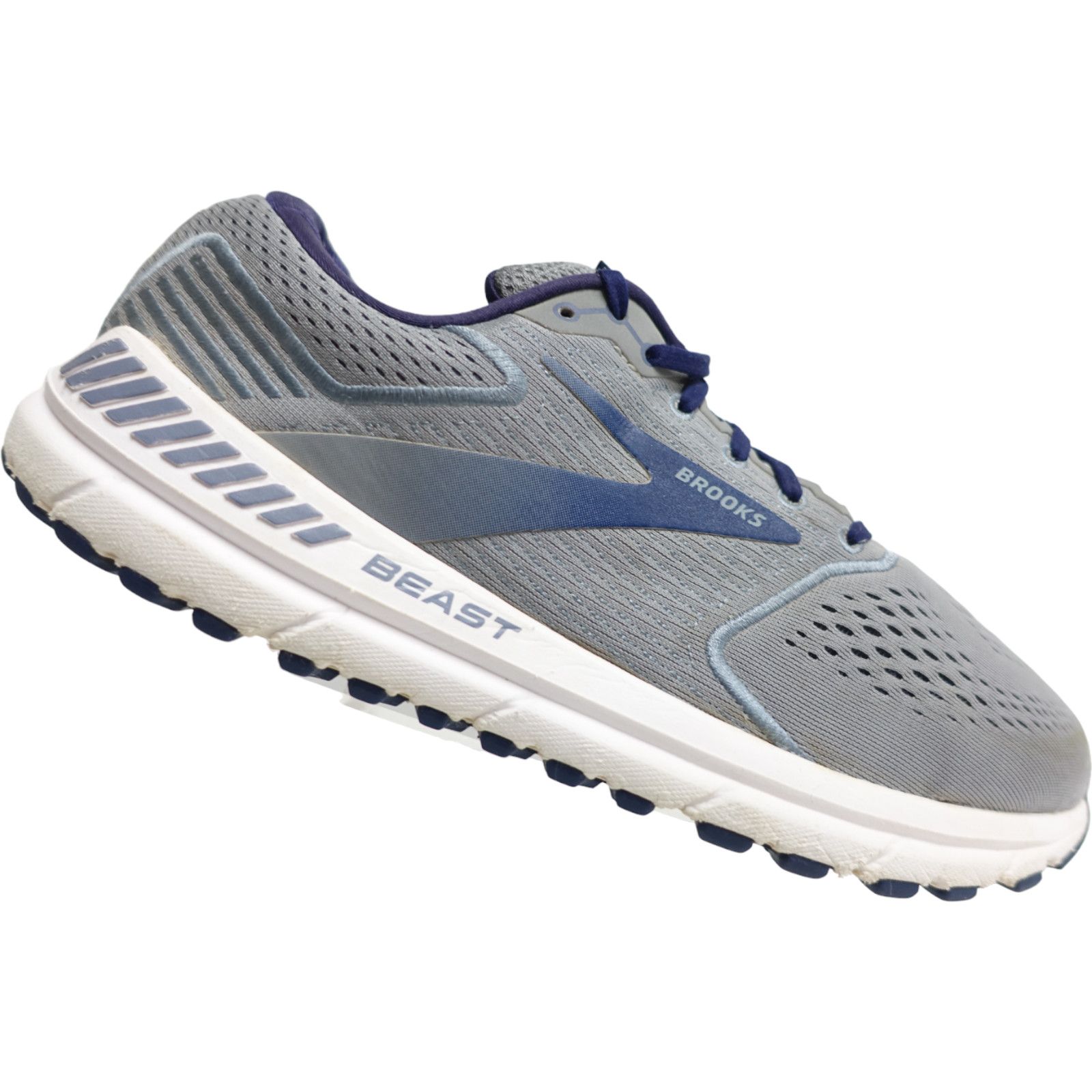 Brooks BROOKS Men Running Shoes Beast 20 Grey/Blue Sz 11.5 D Medium ...