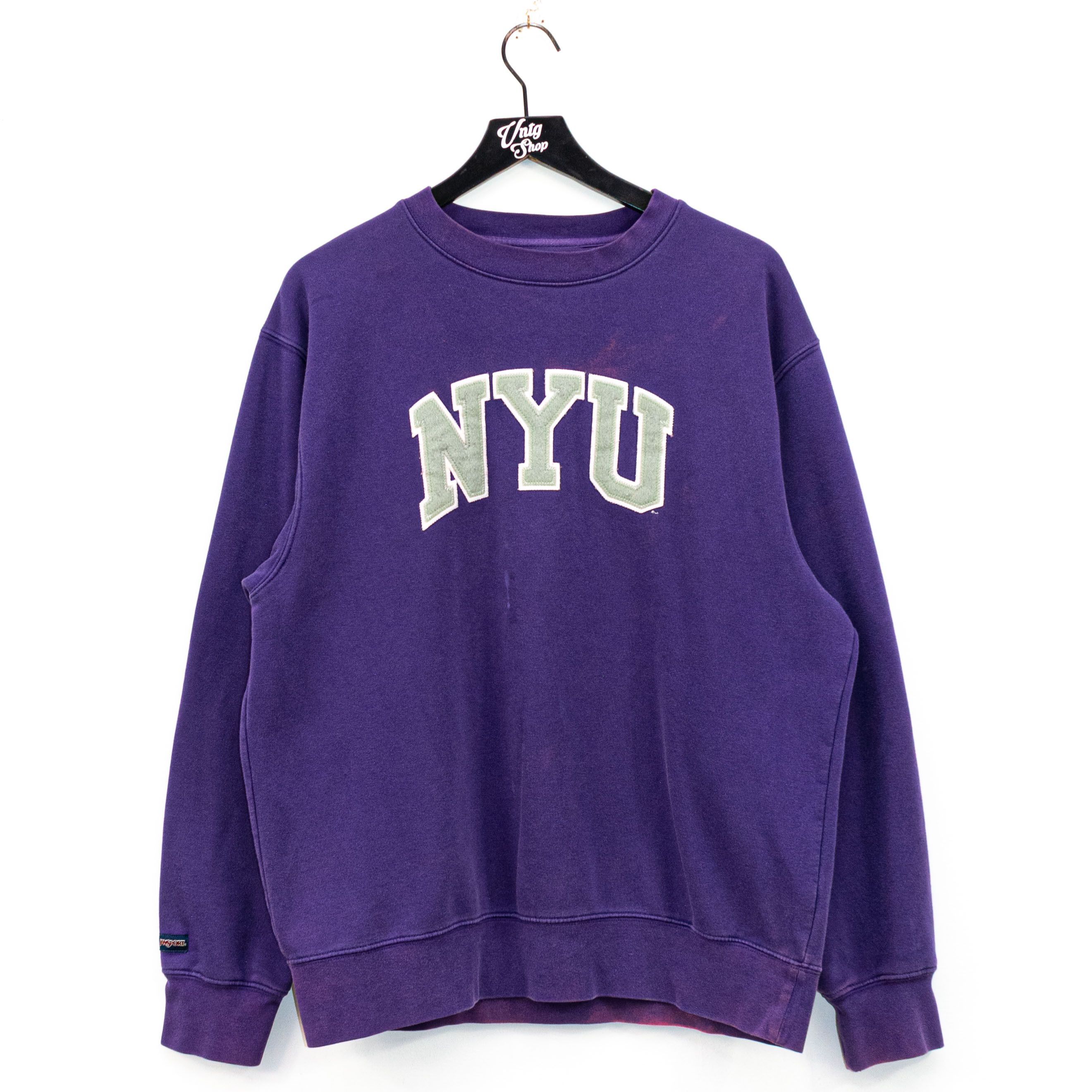 Vintage Jansport NYU New York University Varsity Letter Sweatshirt ...
