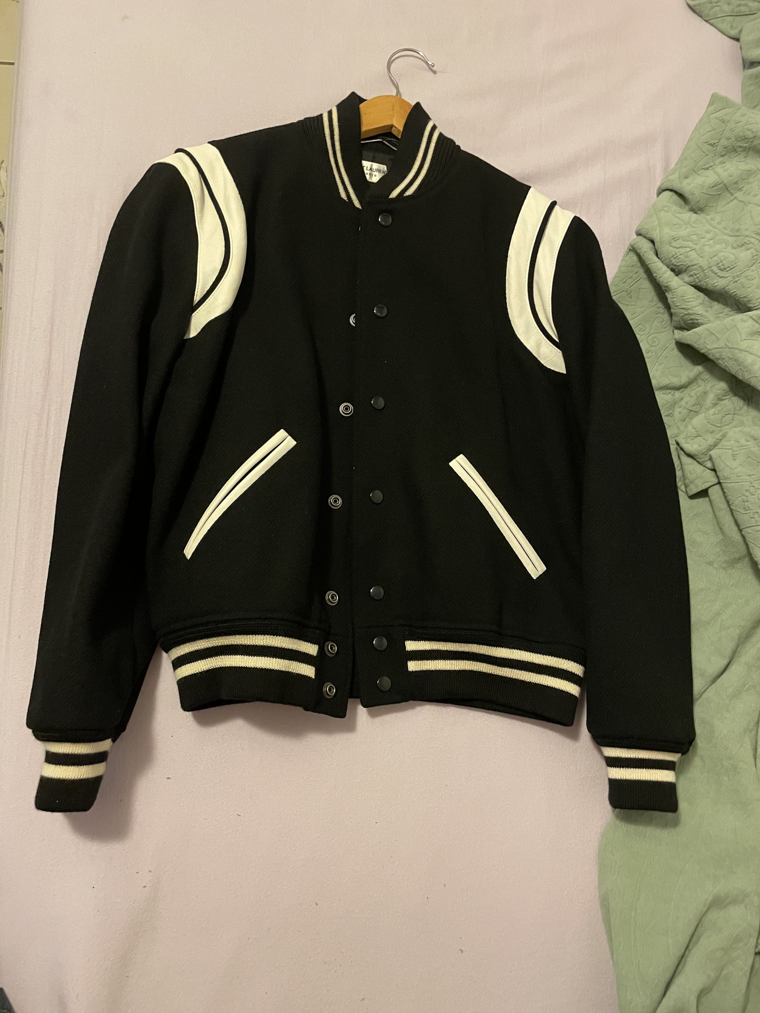 Saint Laurent Paris SLP Classic Wool Teddy Jacket | Grailed