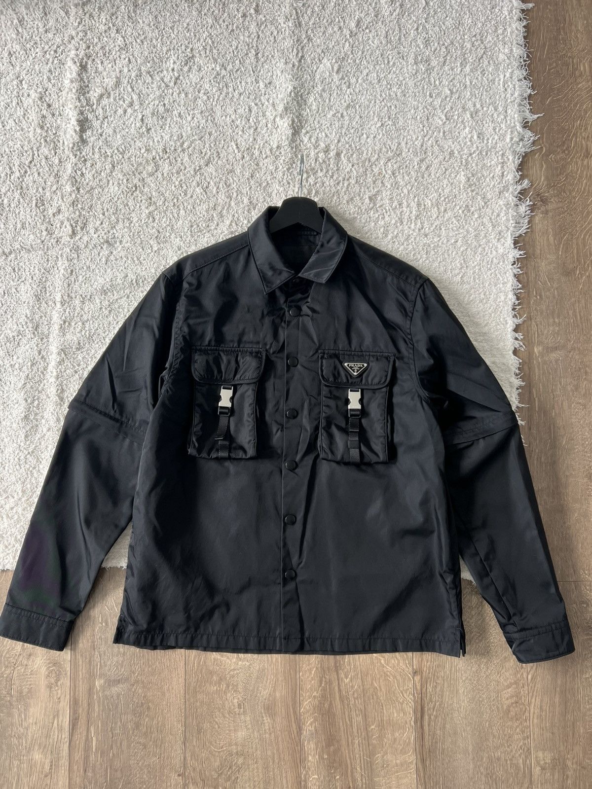 Prada Prada Nylon Cargo Pocket Shirt Jacket | Grailed