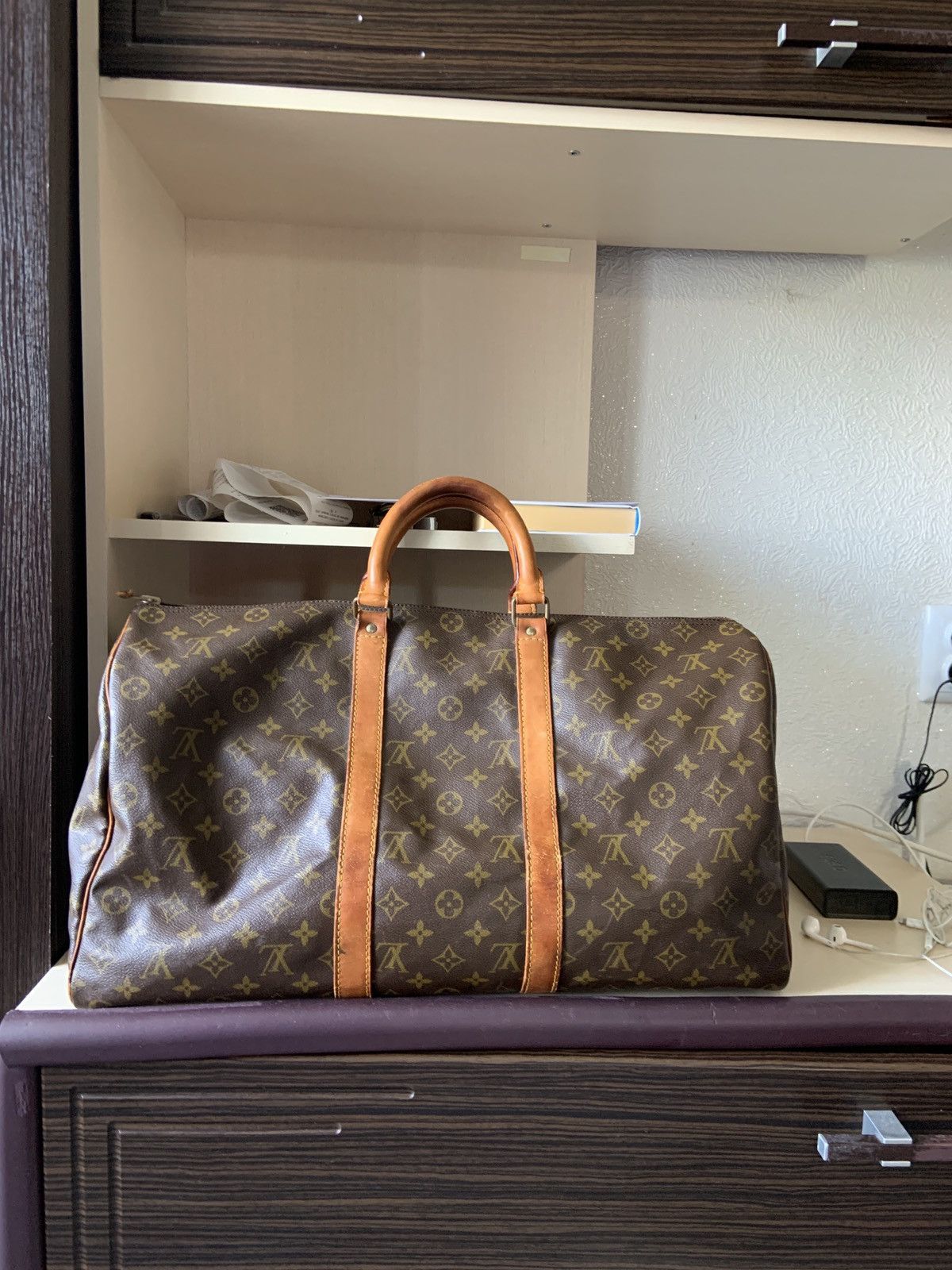 Louis Vuitton × Vintage Louis Vuitton 70s Vintage Travel Bag Eclair Zip ...