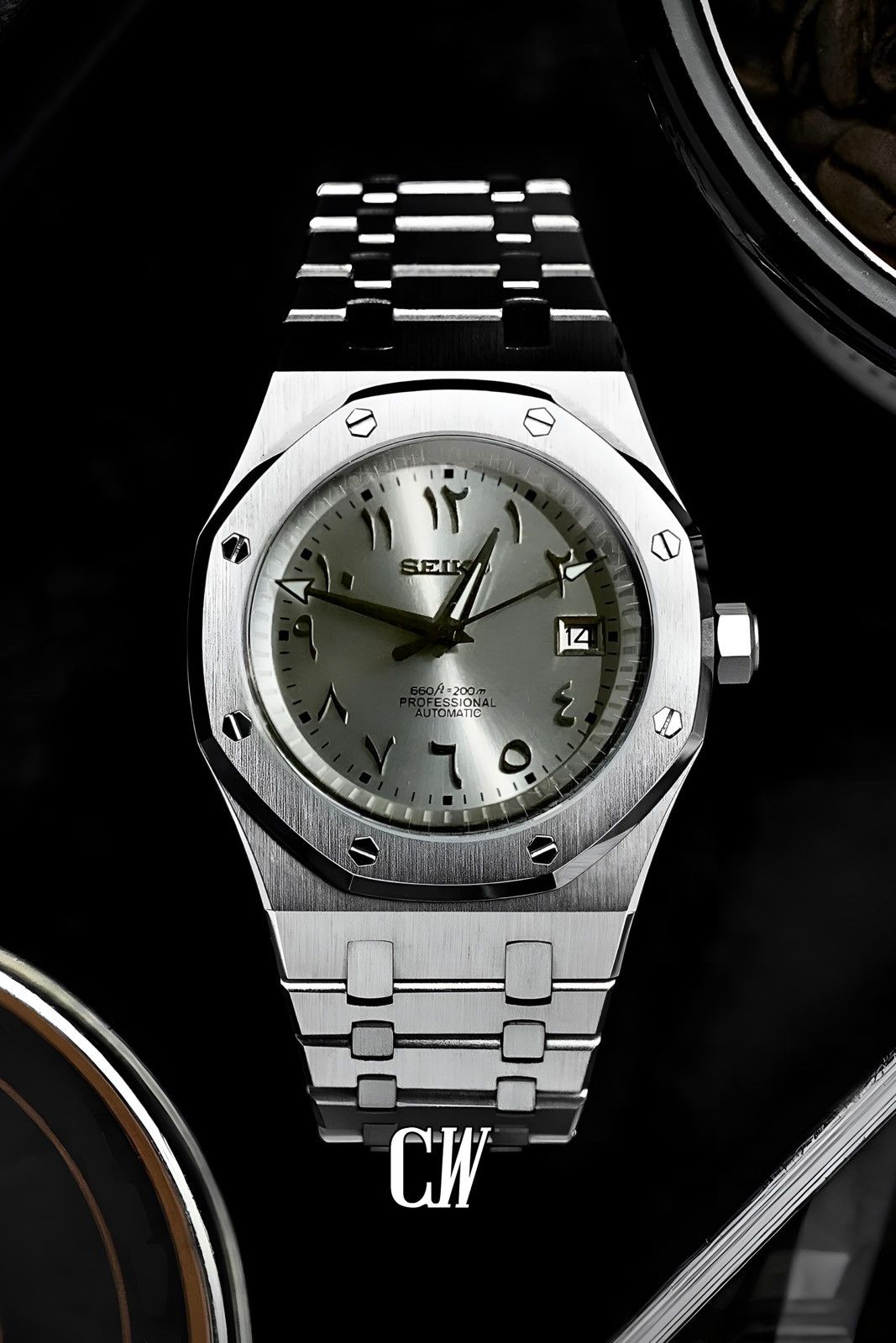 Luxury × Seiko Seiko custom luxury Arabic royal oak watch mod | Grailed