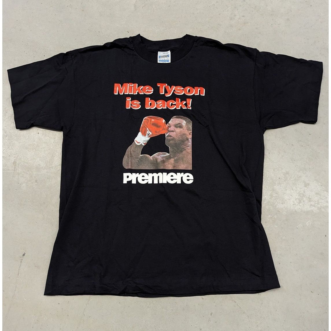 Screen Stars × Streetwear × Vintage 2008 Mike Tyson Vs McNeeley Euro Sample print t-shirt | Grailed