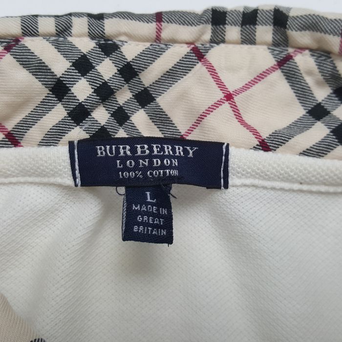 Vintage BURBERRY LONDON Small Logo Design Casual Polos | Grailed