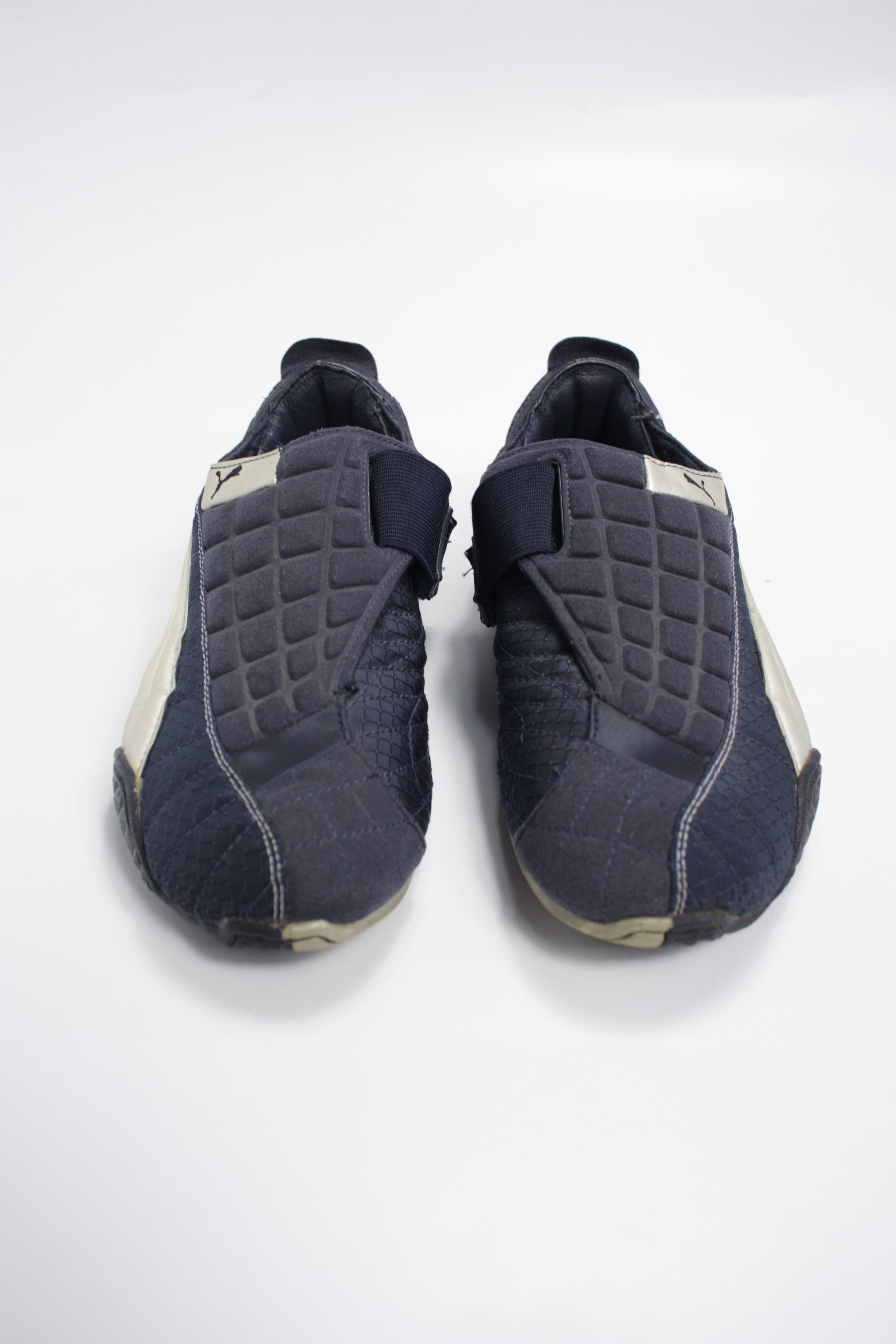 Vintage Puma Uke Y2K Archive Leather Ripstop Velcro Slip-On Shoes | Grailed