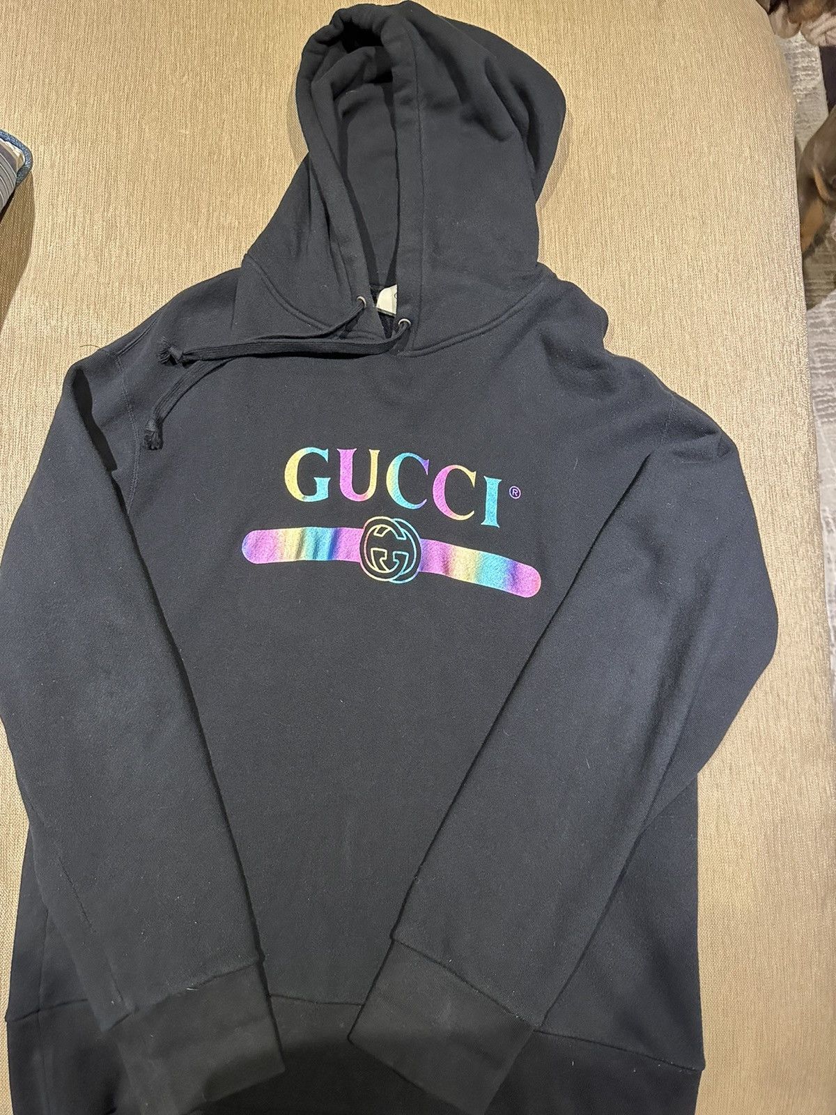 Gucci Gucci Rainbow logo hoodie | Grailed