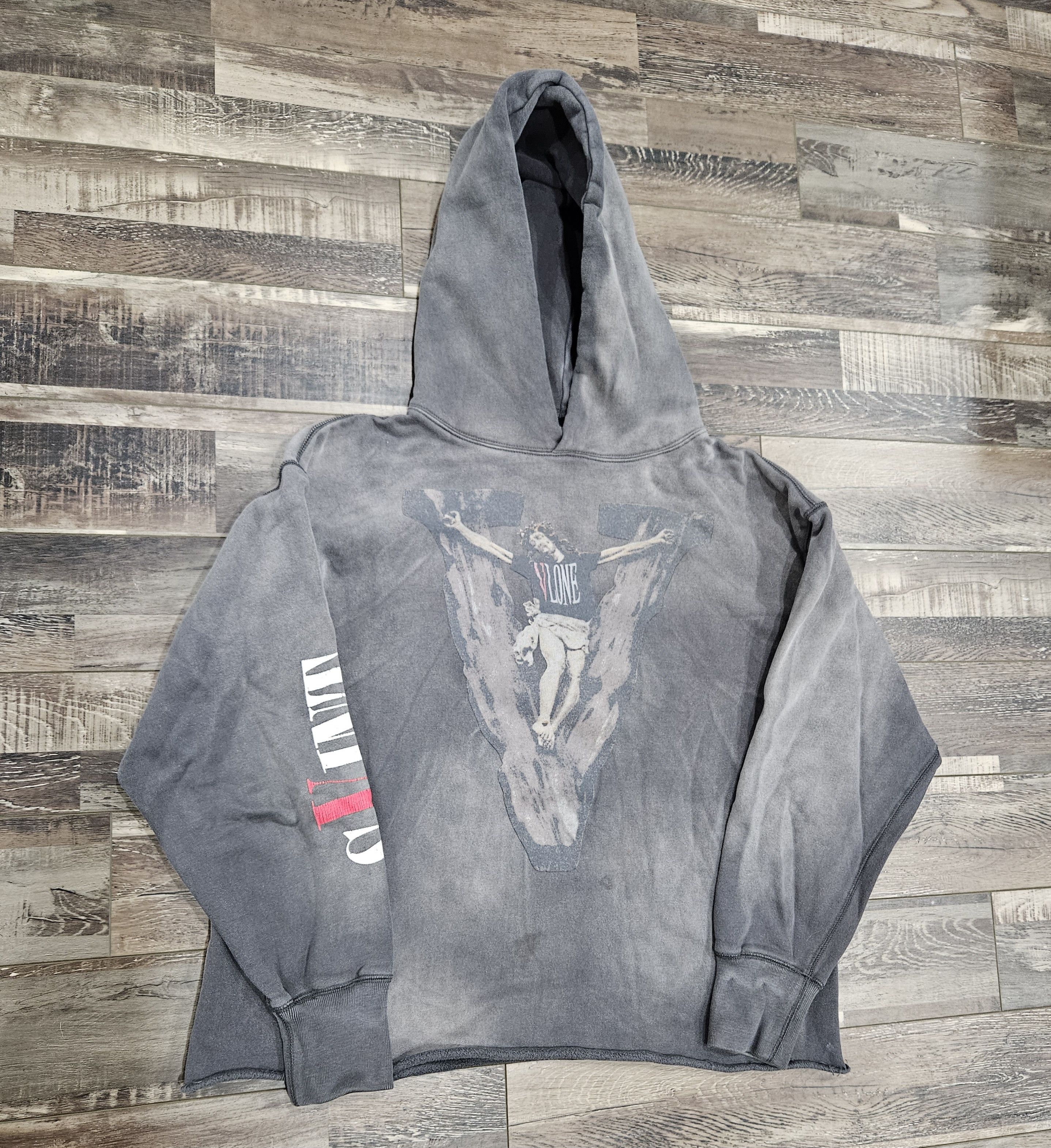 Vlone Vlone Saint Michael Jesus Hoodie size M | Grailed