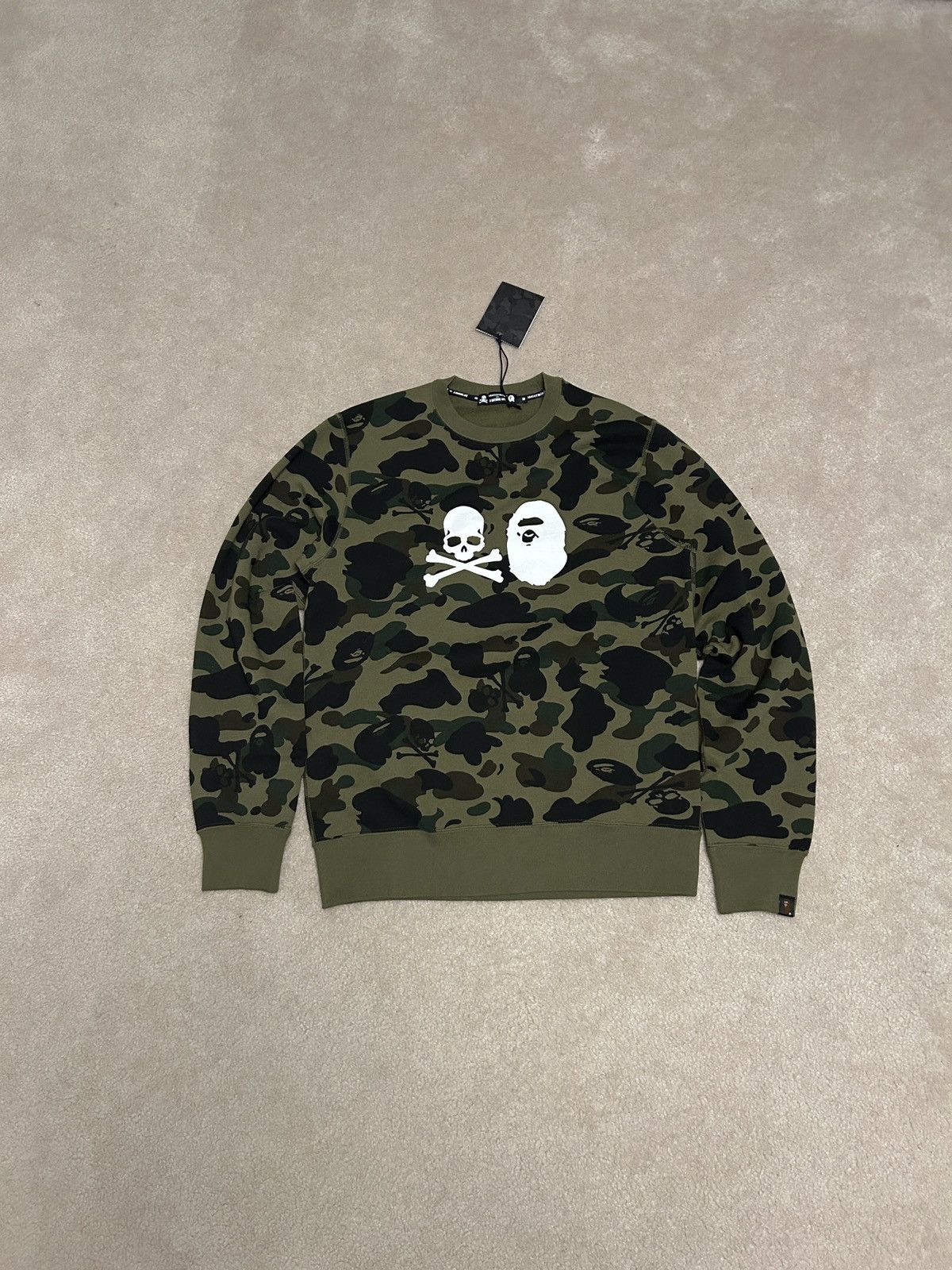 Bape × Mastermind Japan Bape vs Mastermind Rare 1st Camo Crewneck | Grailed