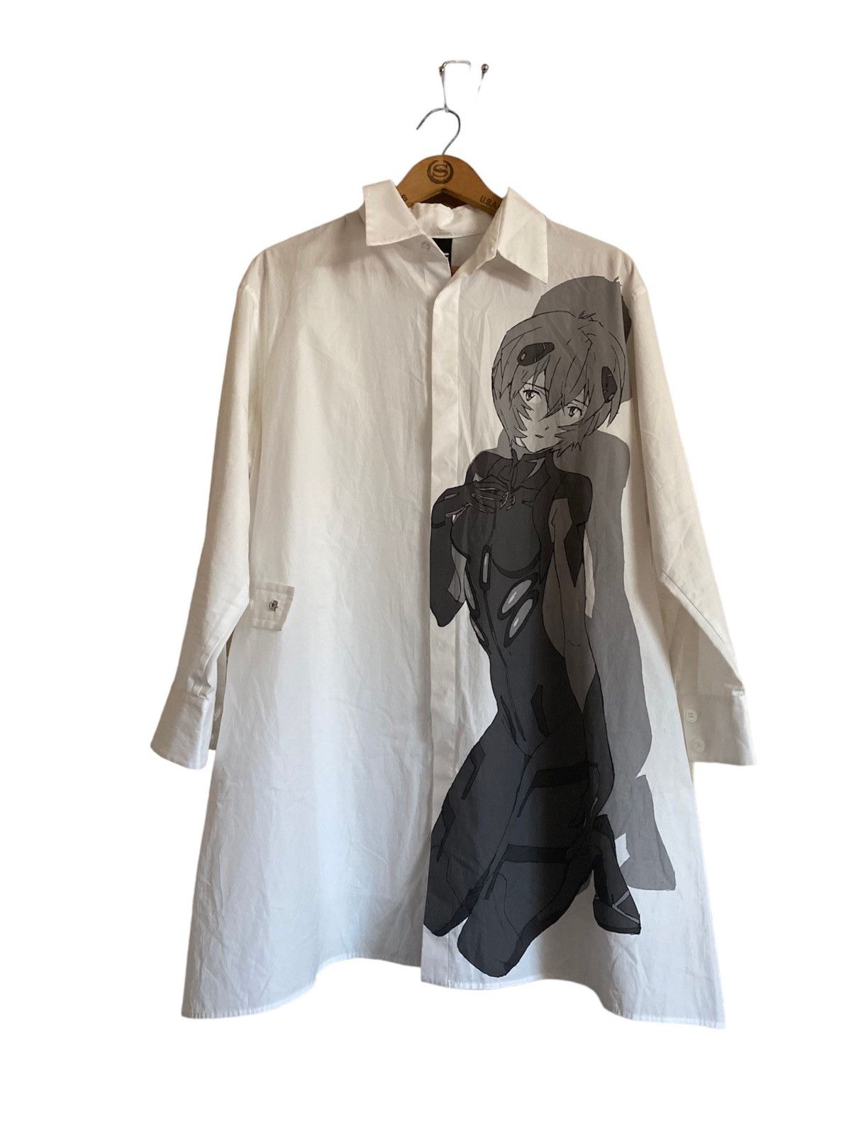 Ground Y × Yohji Yamamoto Evangelion x GroundY Rei button up | Grailed