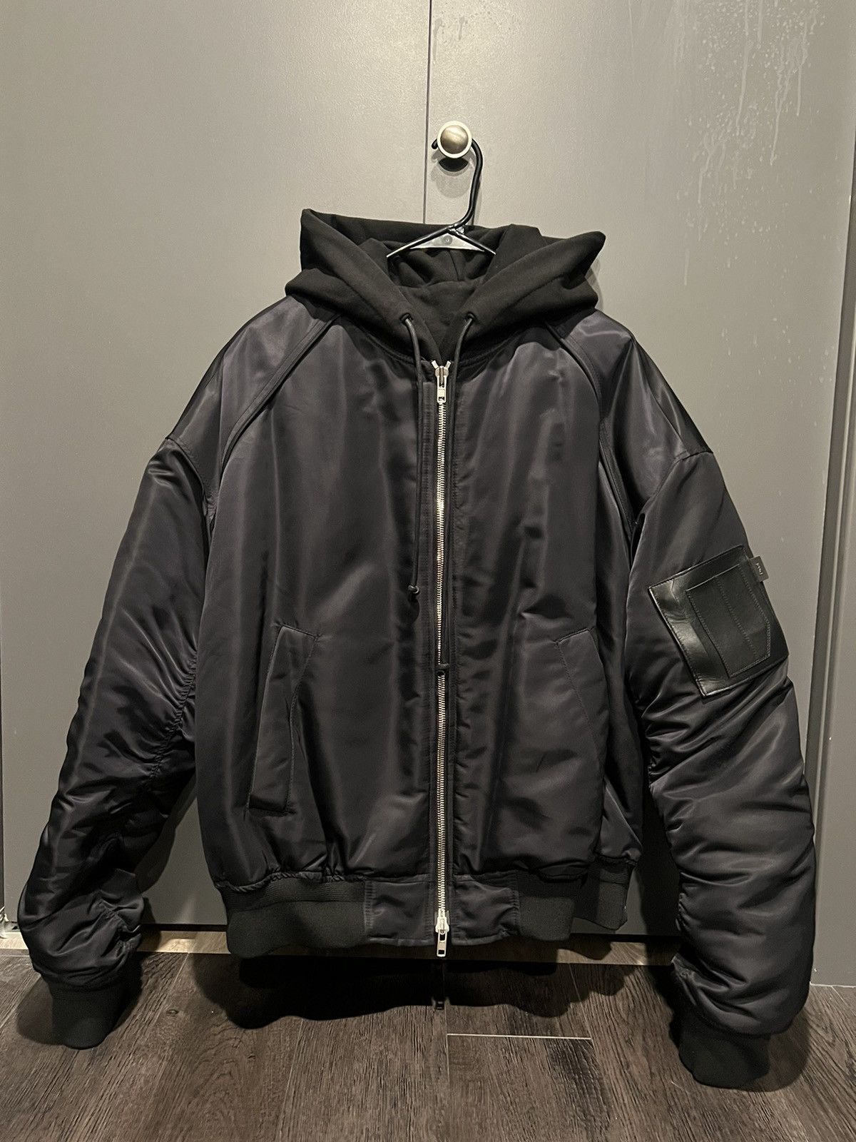 Juun.J Juun J Removable Hood Zip Bomber Jacket | Grailed