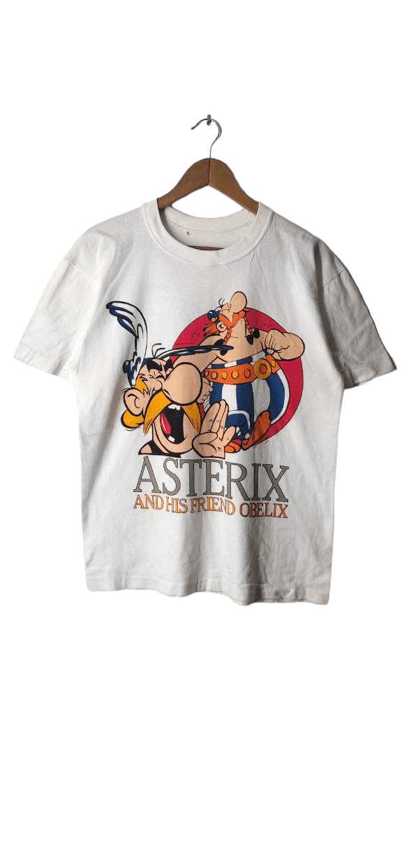 Movie × Vintage VINTAGE CARTOON 80S ASTERIX AND HIS FRIEND OBELIX TEE ...
