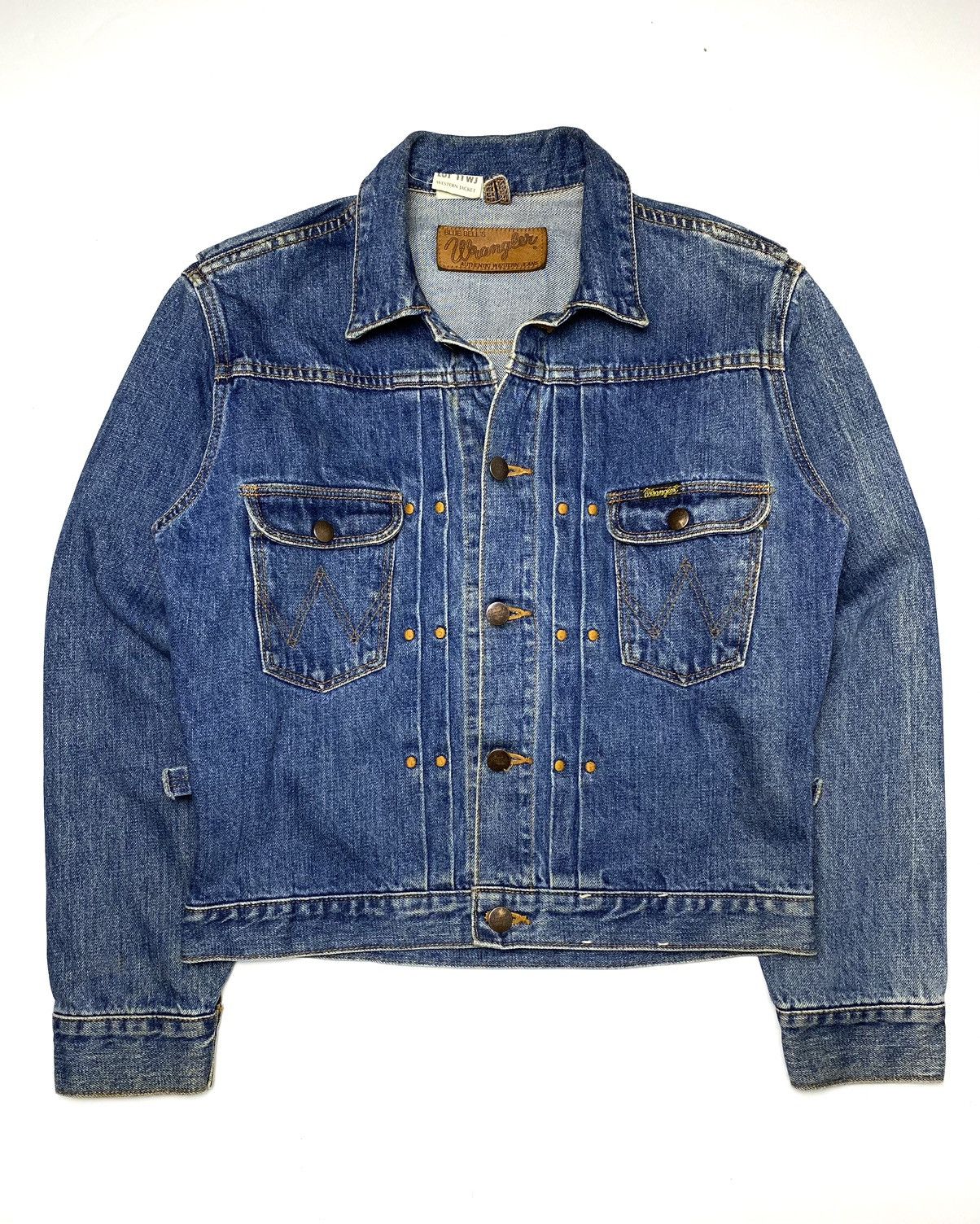Vintage × Wrangler vintage wrangler type 2 jacket made in japan | Grailed