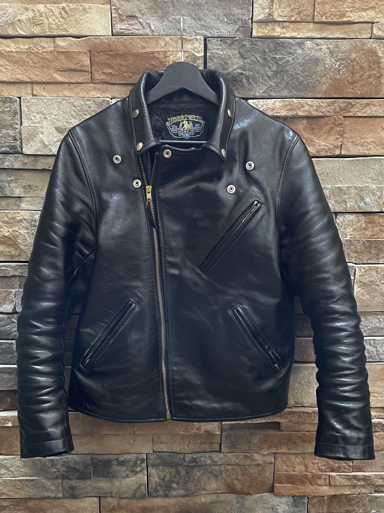 DOUBLE HELIX DOUBLE HELIX DEVIANT LEATHER JACKET | Grailed