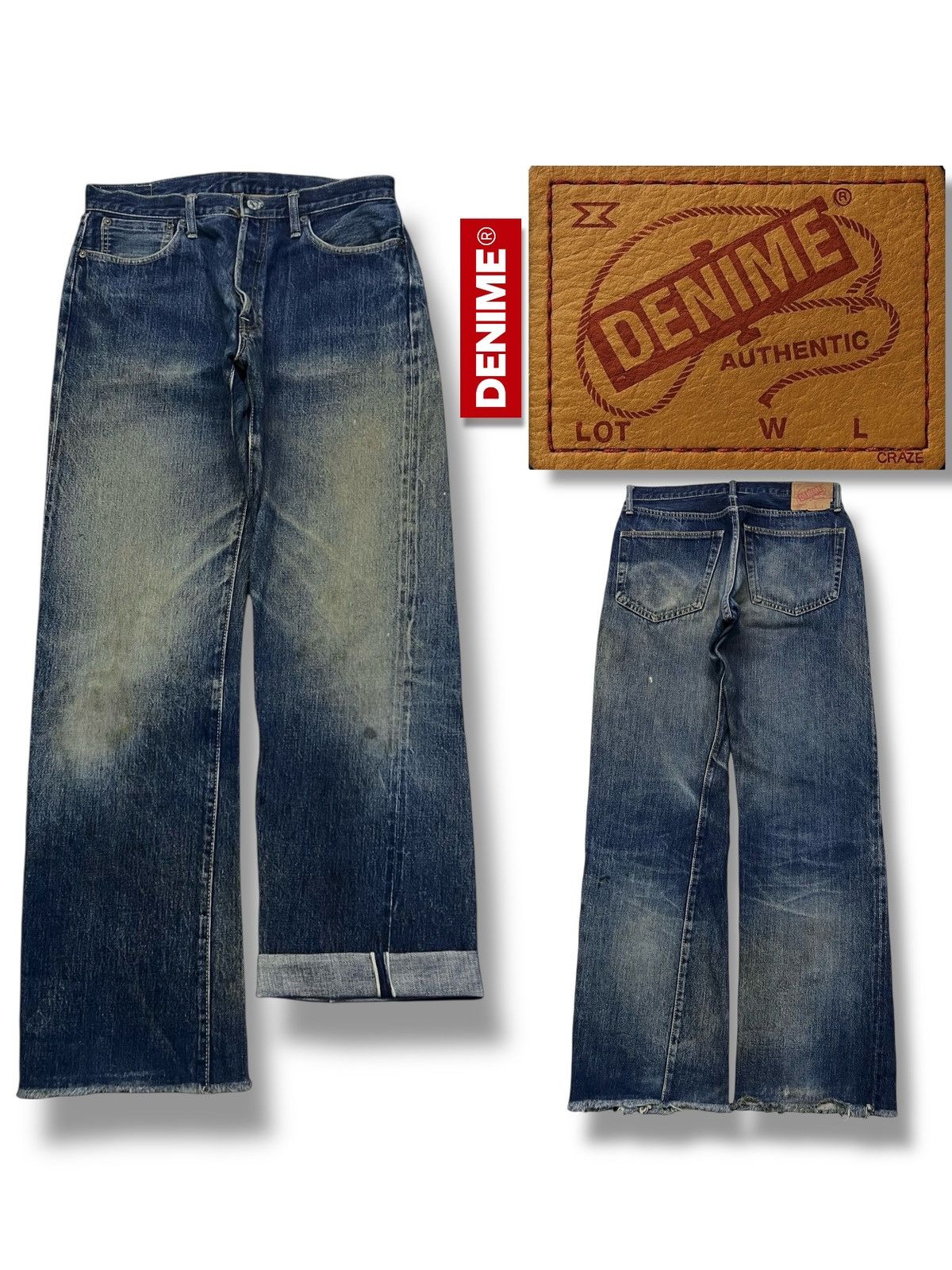 Denime Vintage 90s Denime Osaka Five Selvedge Denim Jeans Japan W32 ...