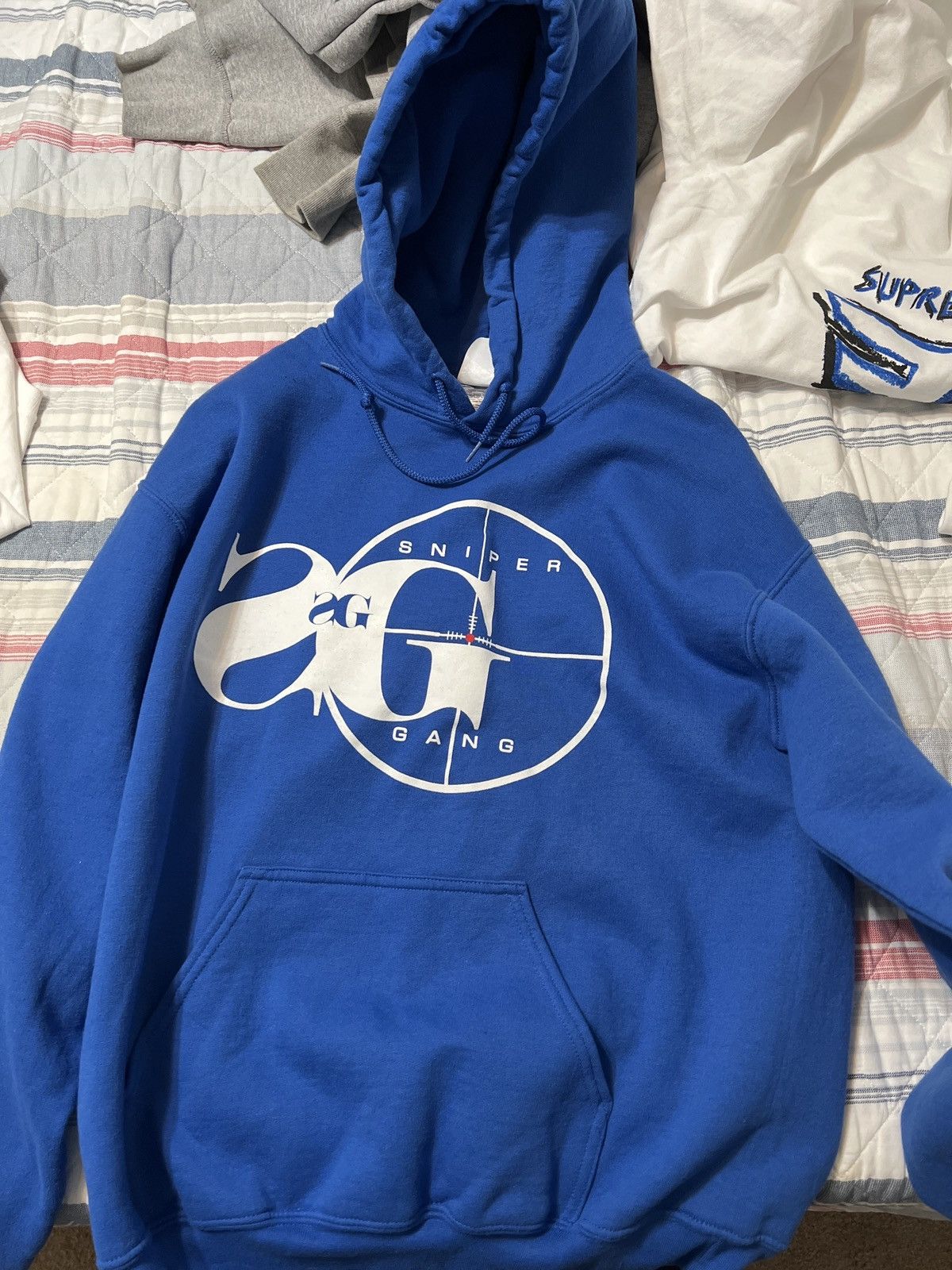 Sniper Gang RARE OG blue sniper gang hoodie | Grailed