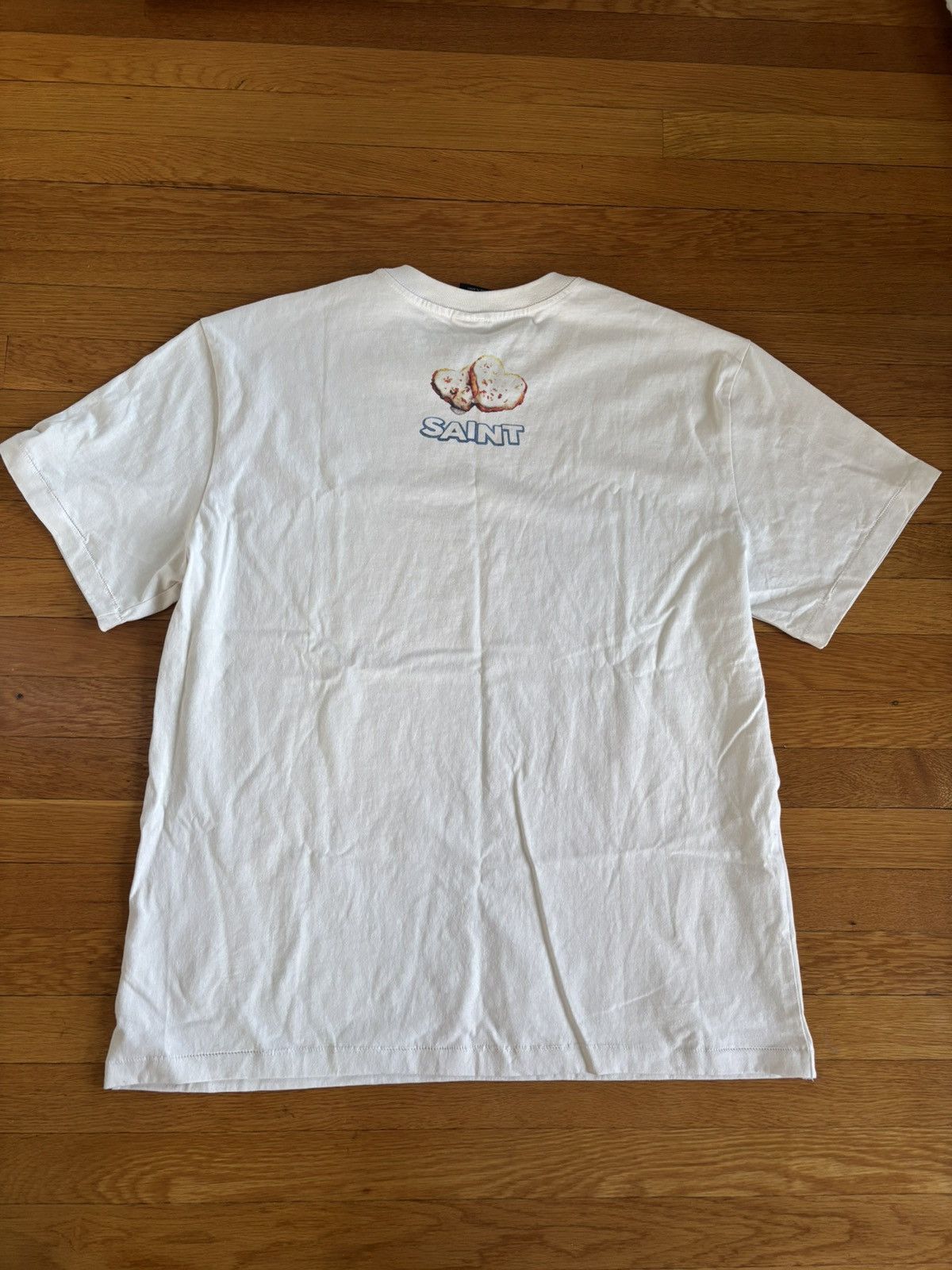 Saint Michael Cream ‘Saint is Life’ Shermer Tee | Grailed