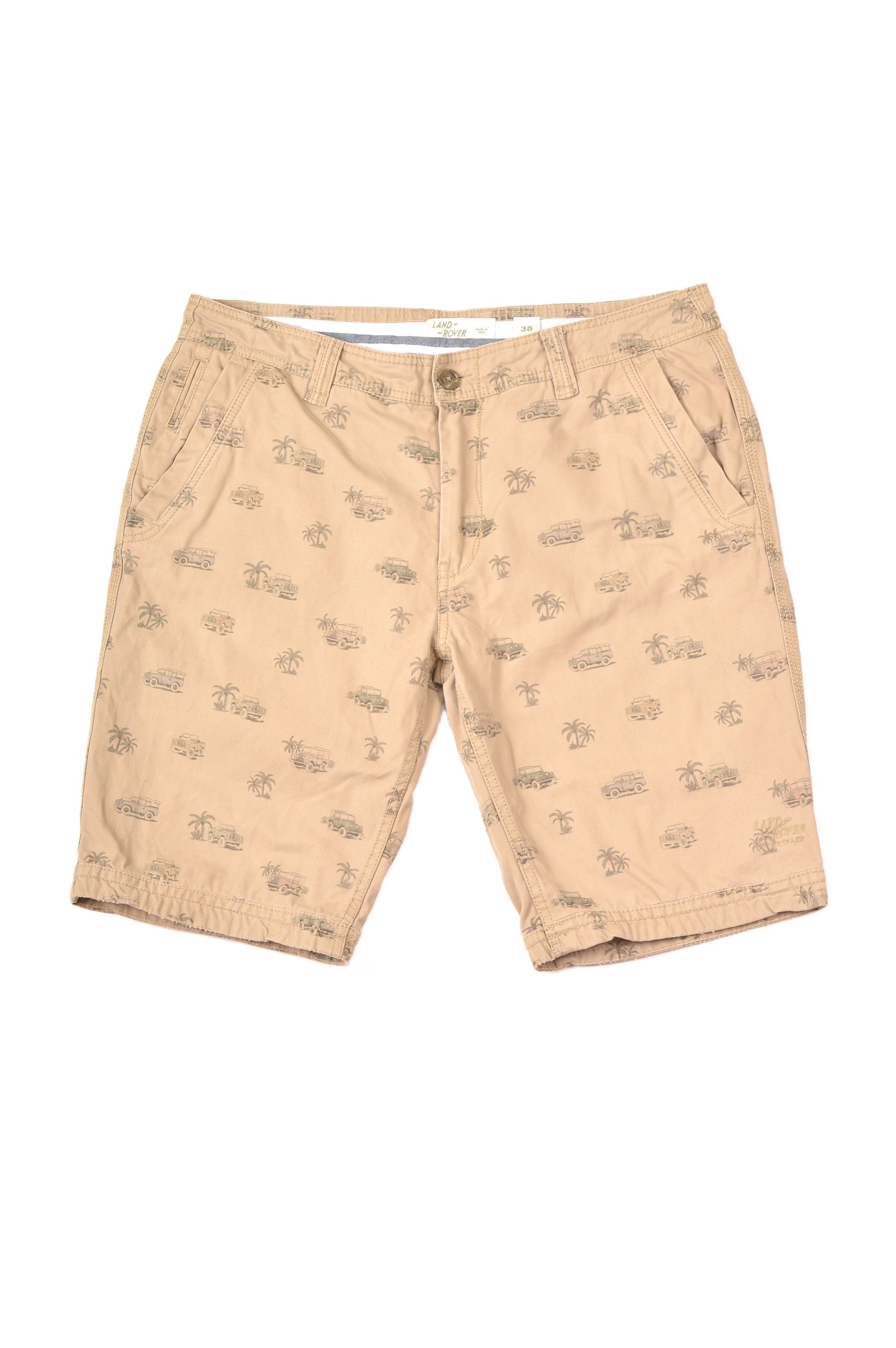 Designer Fat Face Land Rover Beige Cotton Chino Shorts | Grailed