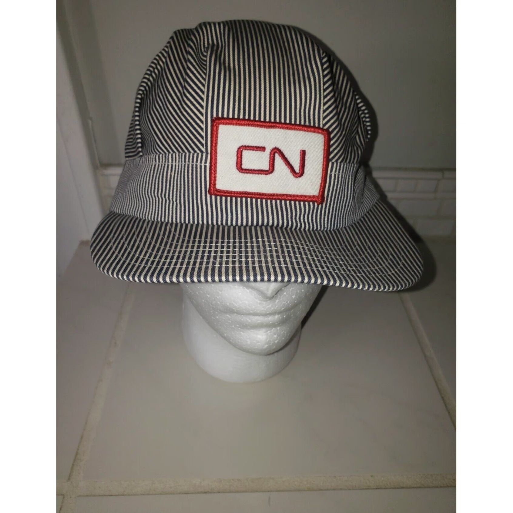 Vintage Authentic Black and White Striped Emblem of Canadian National ...