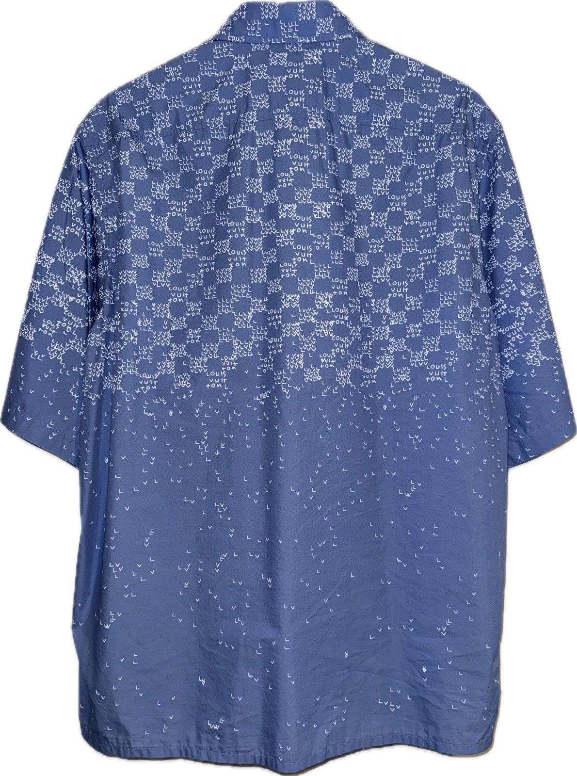 Louis Vuitton Louis Vuitton Blue LV Damier Spread Button Up Shirt | Grailed