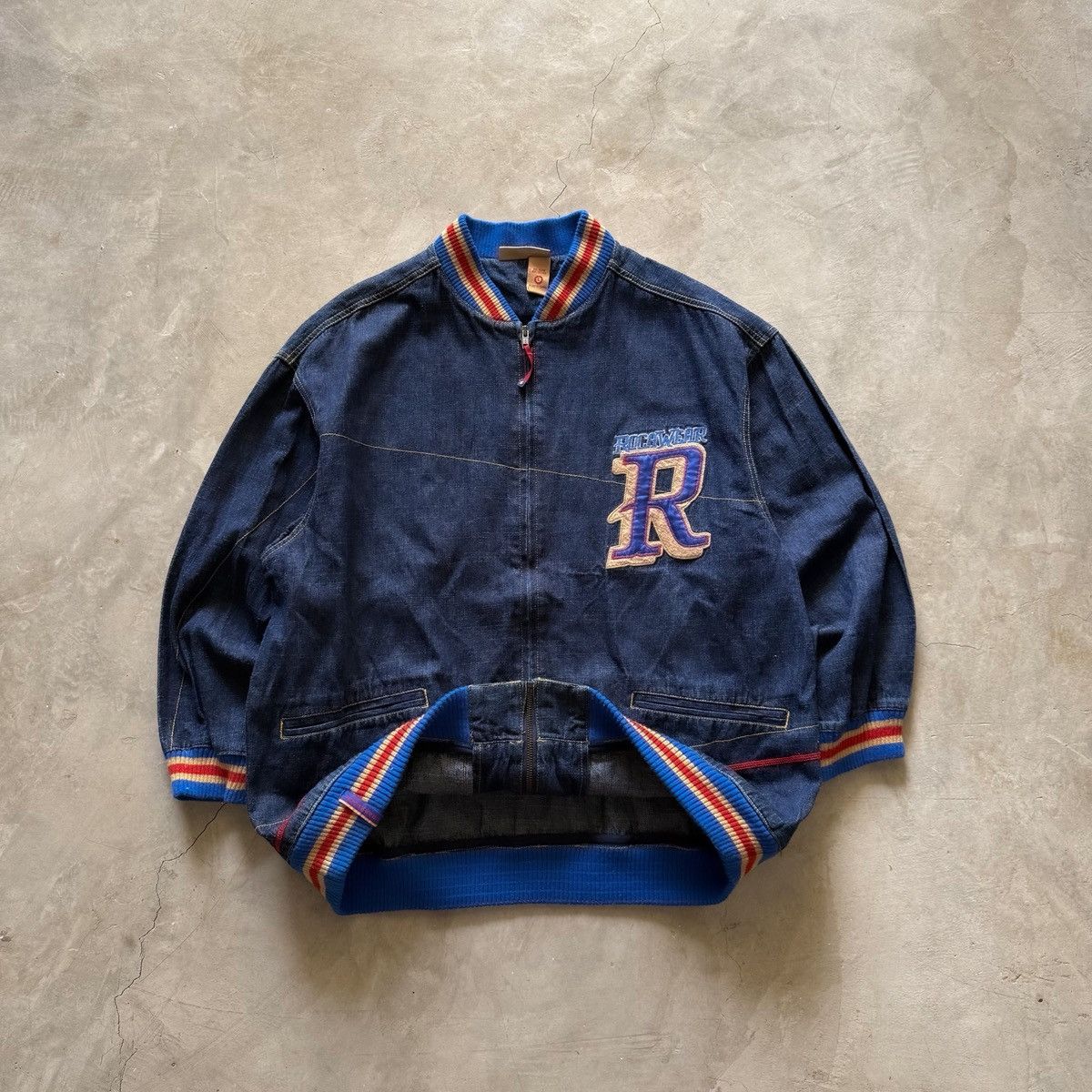 Rocawear Roca Wear Raw Denim Zip Jacket | Grailed