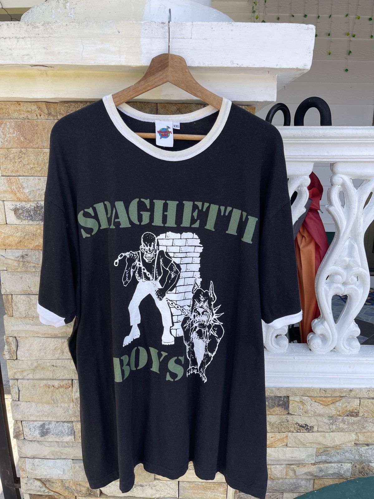 Spaghetti Boys Last Drop🔥Rare🔥SPAGHETTI BOYS Ringer Dog Tee | Grailed