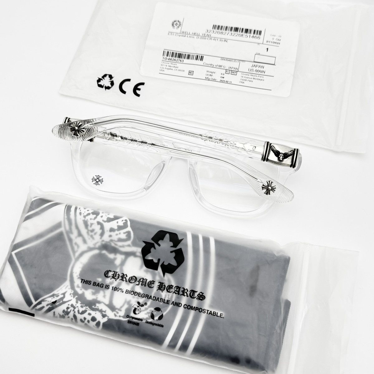 Chrome Hearts RARE “WELL HELL YEAH” GLASSES | Grailed