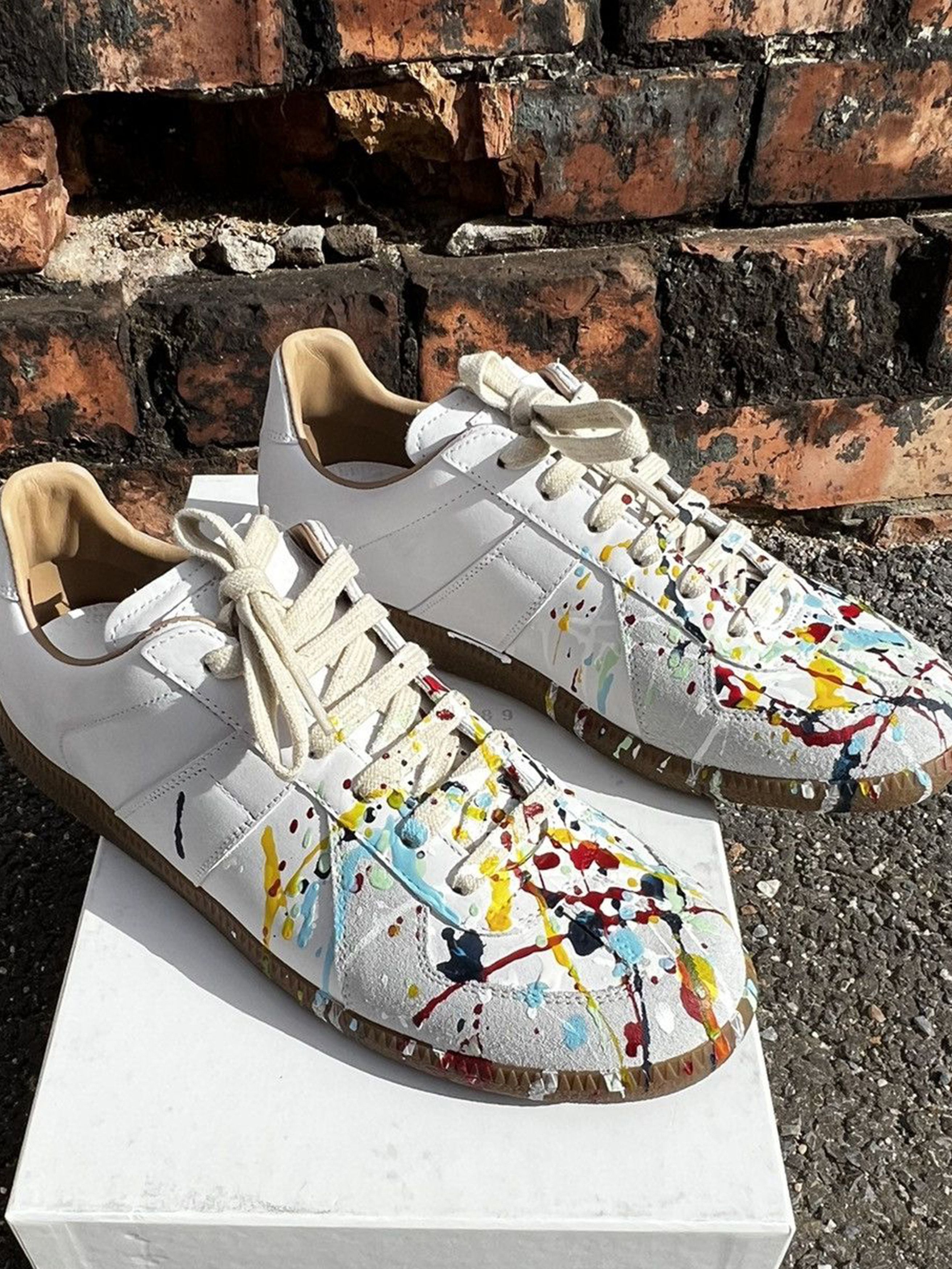 Maison Margiela Margiela GATS paint splatter | Grailed