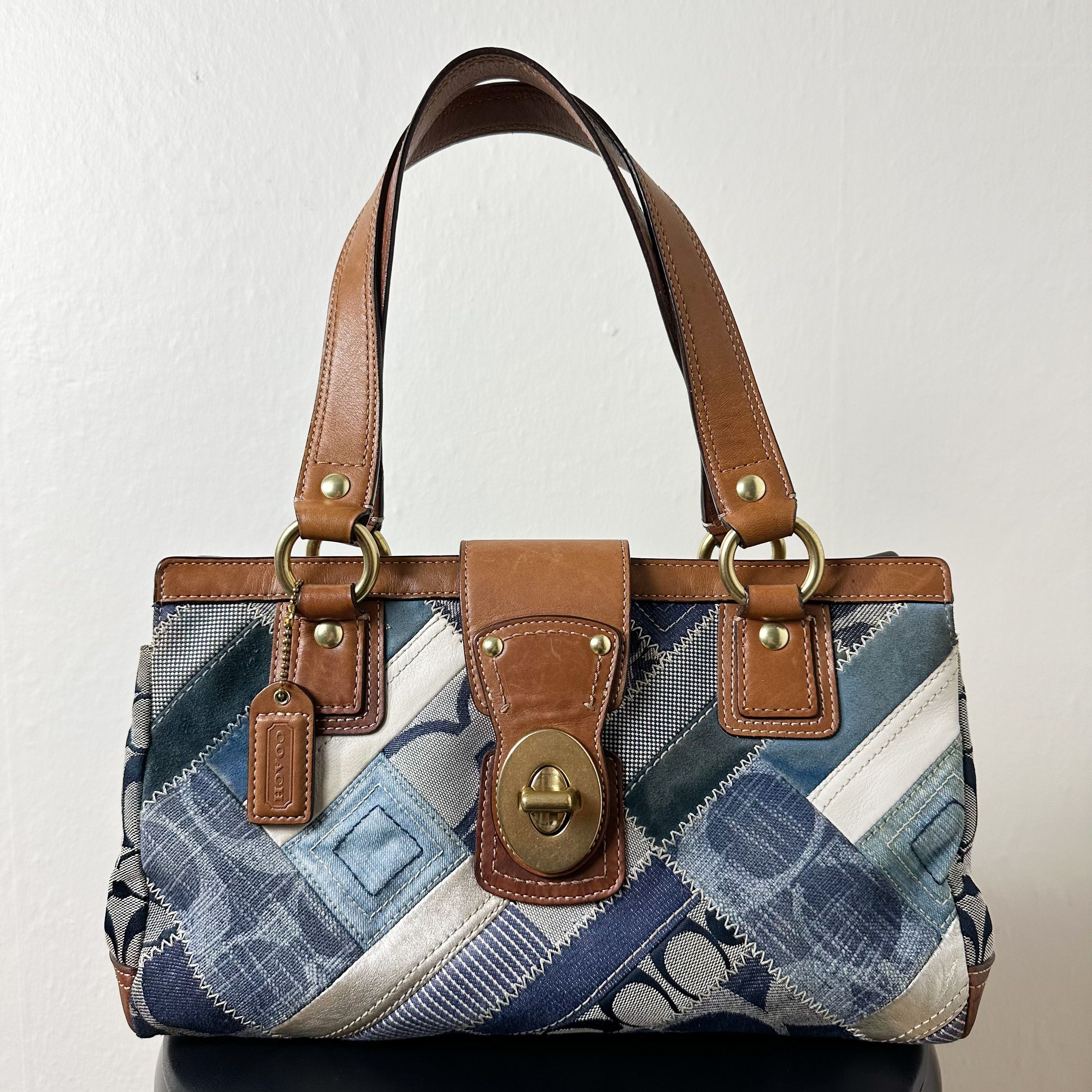 Coach × Vintage Vintage Coach Patchwork Denim Purse | Grailed