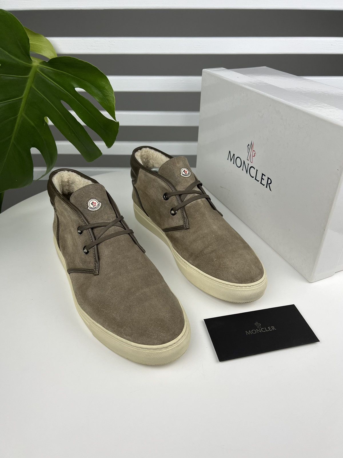 Moncler Moncler Patch Logo Suede Insulated Half Boots | Grailed