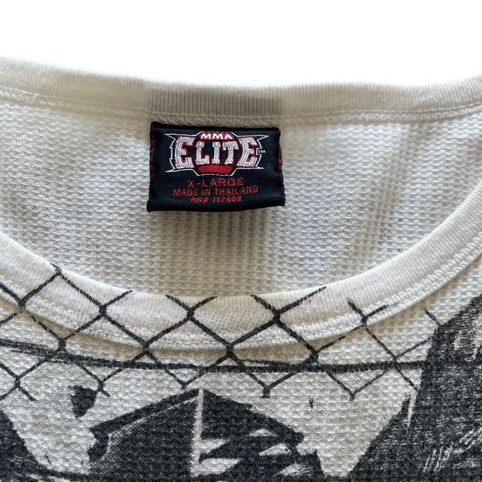 Vintage MMA Elite Cross Wing Cyber Y2K Thermal Style Long Sleeve | Grailed
