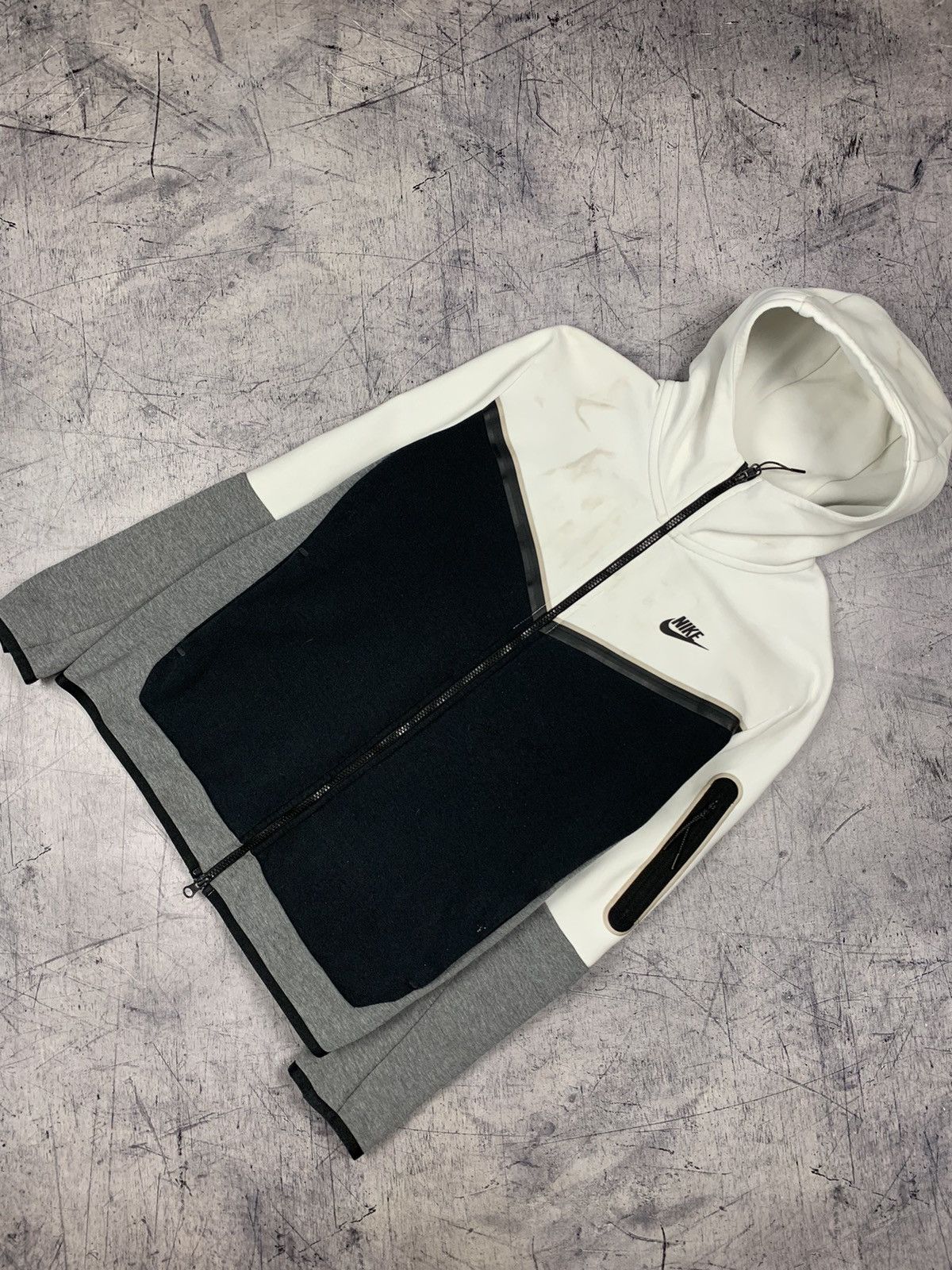 Nike × Streetwear Nike Tech Fleece Drill Zip Hoodie Swoosh like Nocta ...