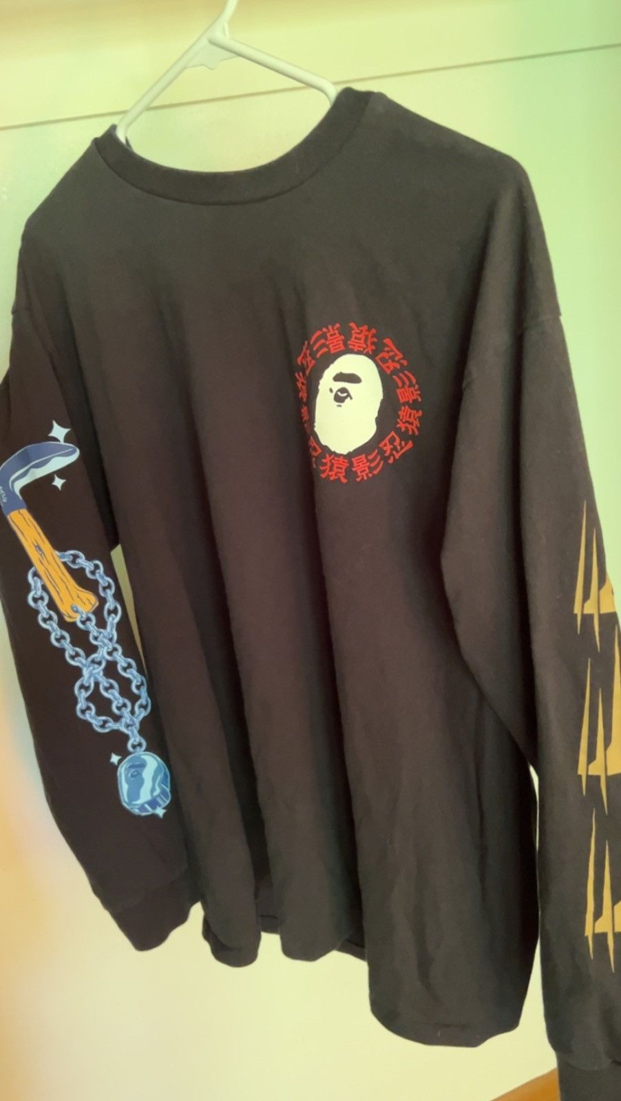 Bape Bape Ninja Long Sleeve Tee SS20 | Grailed