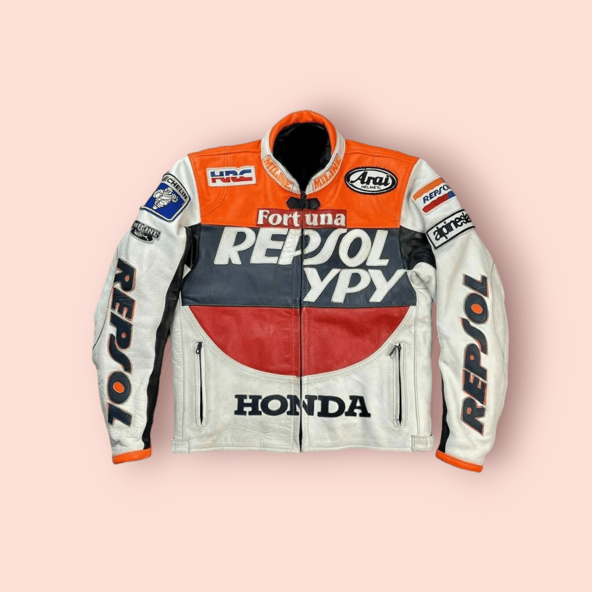 Leather Jacket × Racing × Vintage 🔥Vintage 🔥 Rare Honda Racing Leather Jacket | Grailed