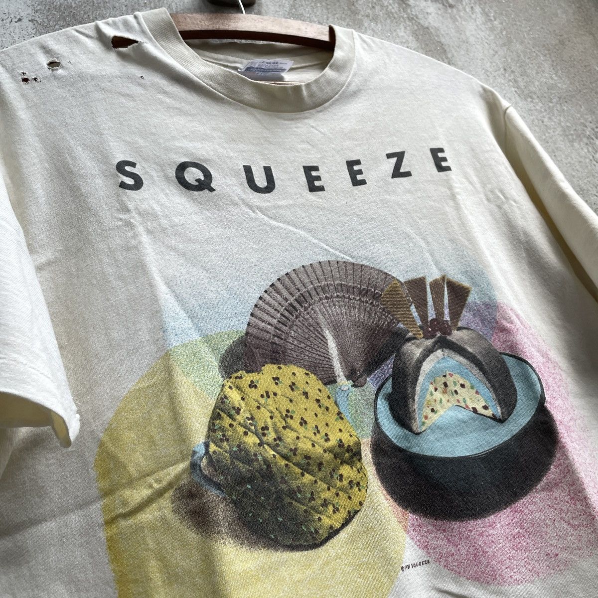 Band Tees × Hanes × Vintage Vintage SQUEEZE Band Tour 80’s T-Shirt ...