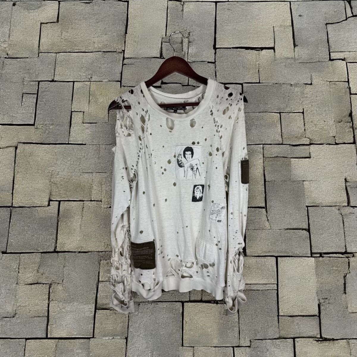 Raf Simons AW01 Raf Simons “Riot Riot Riot” Patched Longsleeve | Grailed