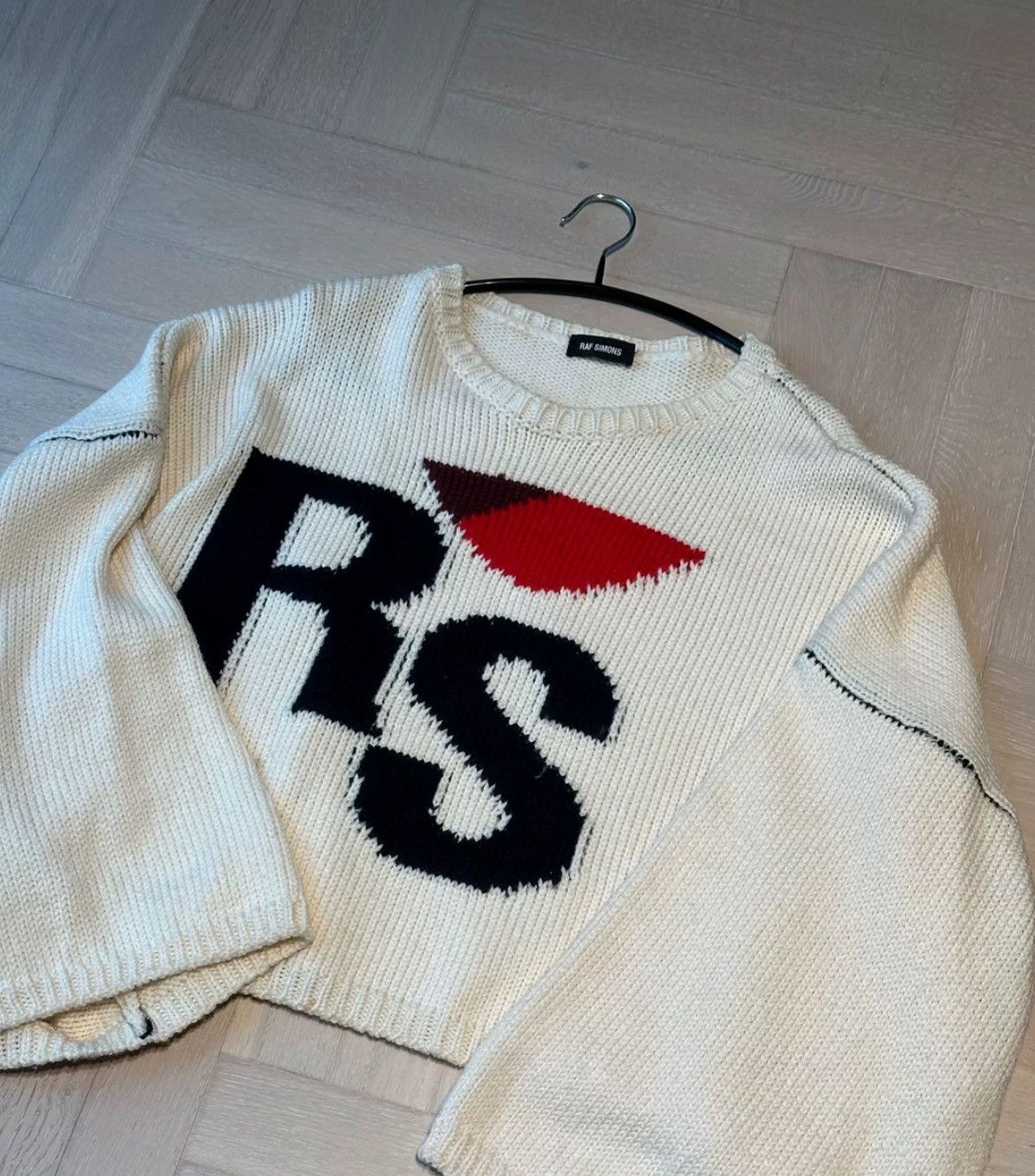 Raf Simons Raf Simons RS boxy knitwear | Grailed