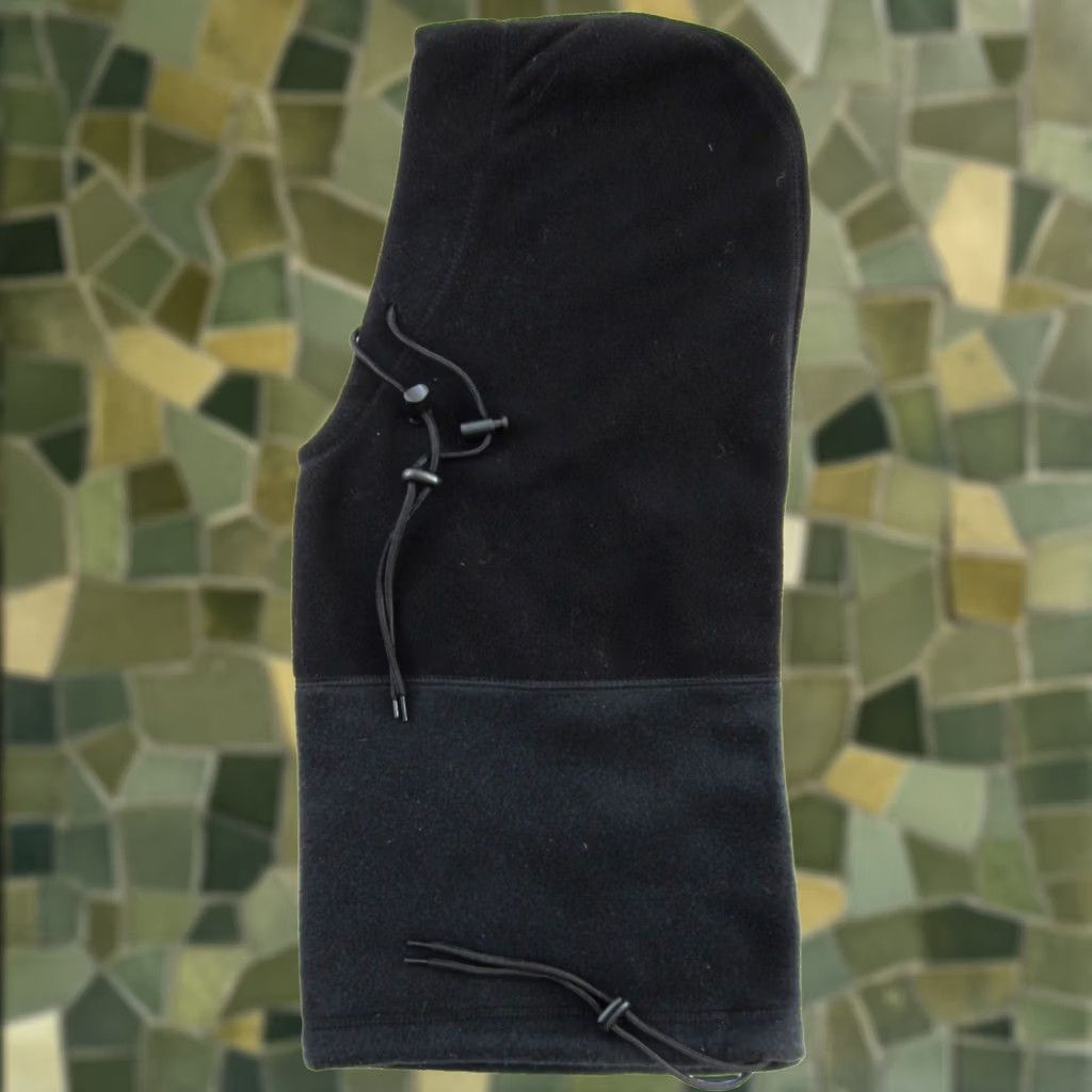 Vintage VINTAGE Hot Headz Hat OS Black Grey Reversible Fleece 6 In 1 ...