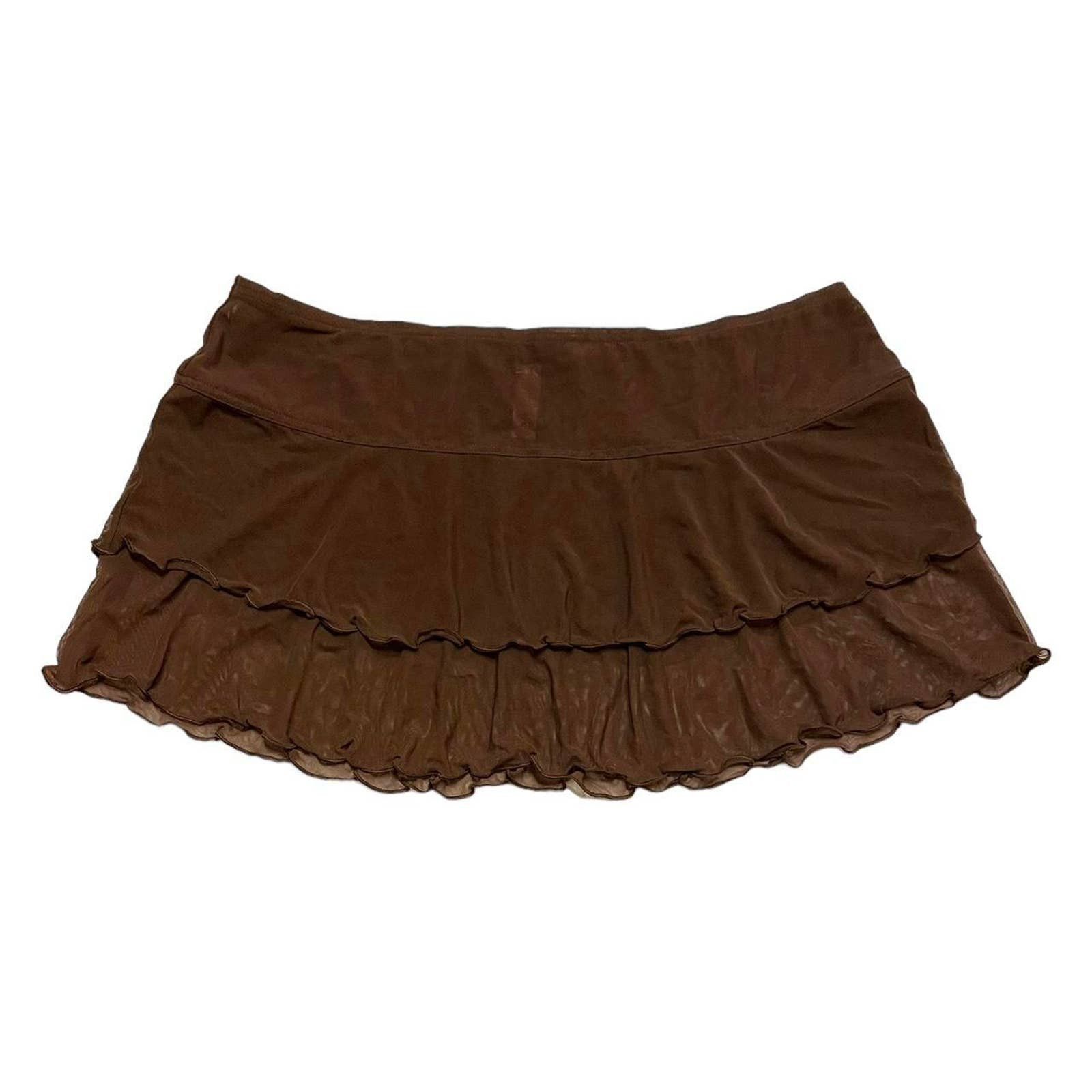 Victoria's Secret Victoria's Secret rave egirl sheer brown micro mini ...