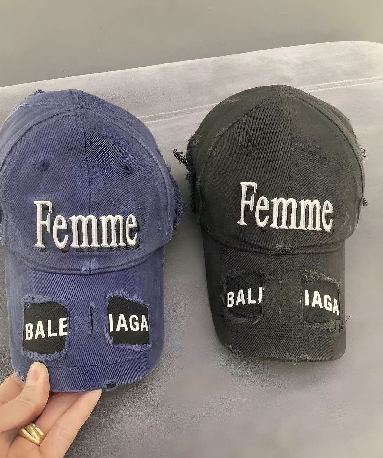 Balenciaga Balenciaga Unreleased Upcycled Femme Cap | Grailed
