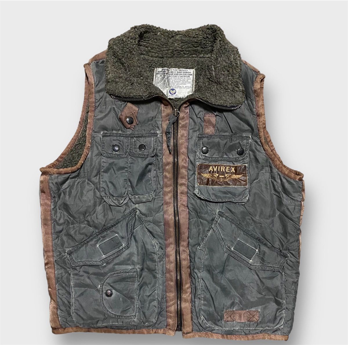 Avirex × Made In Usa × Vintage Vintage 90’s Avirex Quilted Vest | Grailed