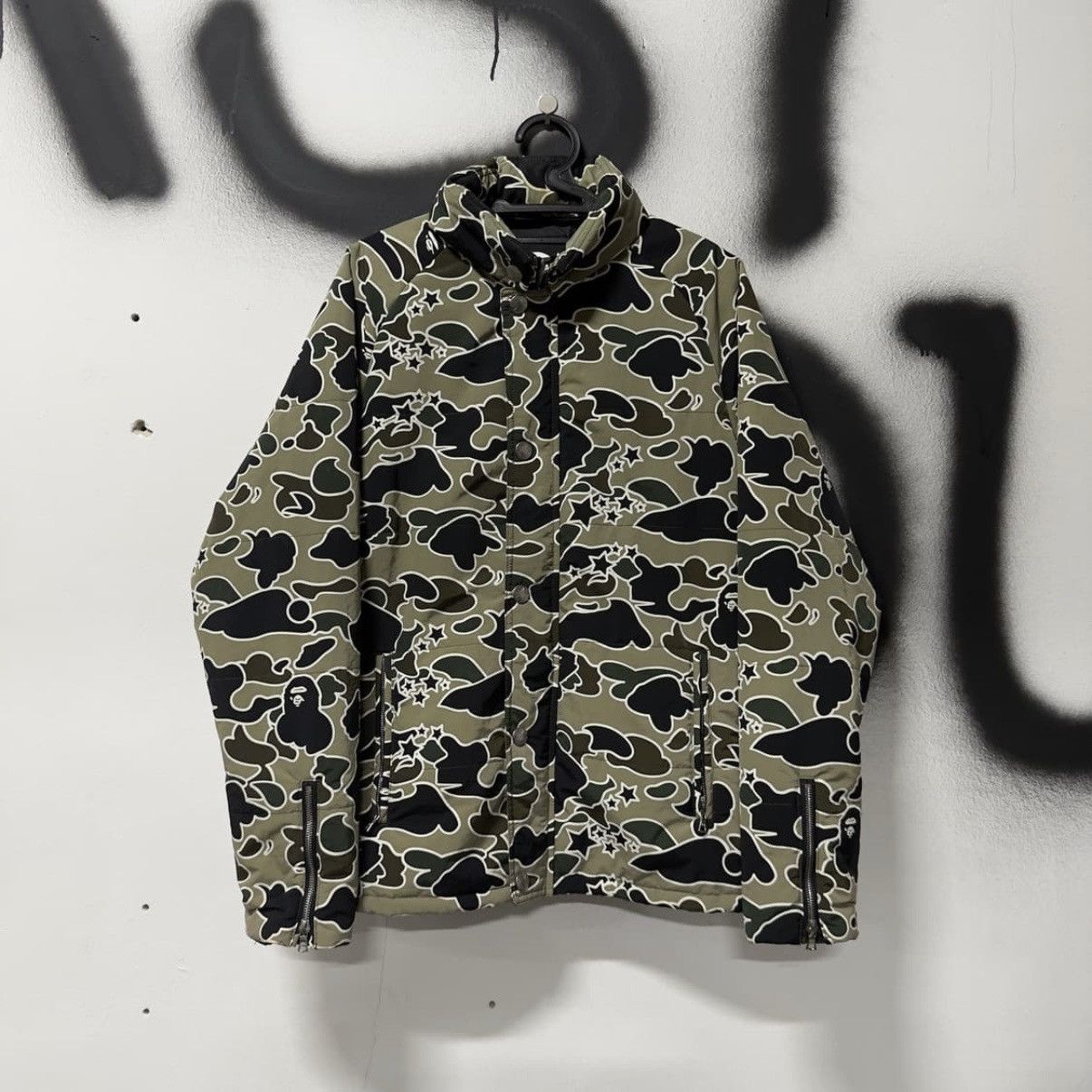 Bape Bape OG starcamo light down work jacket | Grailed