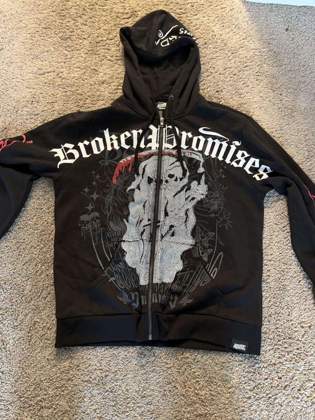 Ed Hardy Ed hardy x broken promises zip up | Grailed