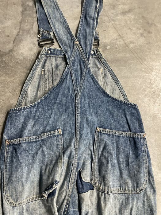 Vintage Vintage 40s Wreath Button Selvedge Denim Overalls | Grailed