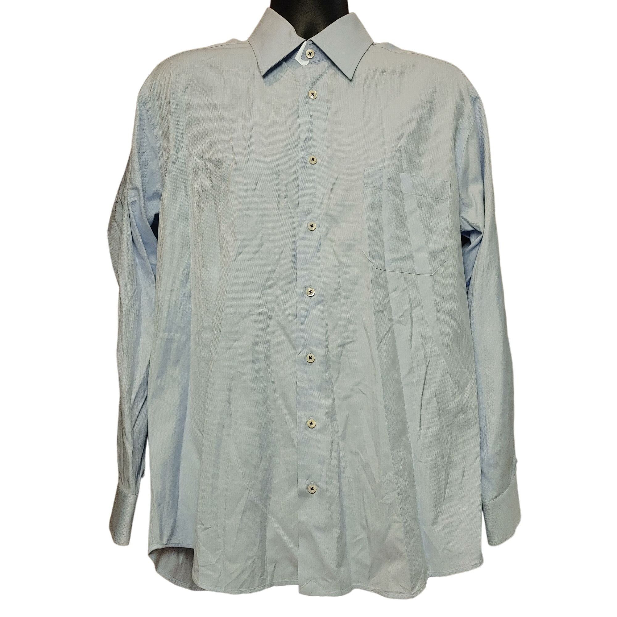 Robert Talbott Robert Talbott Classic Men's Light Blue Long Sleeve top ...